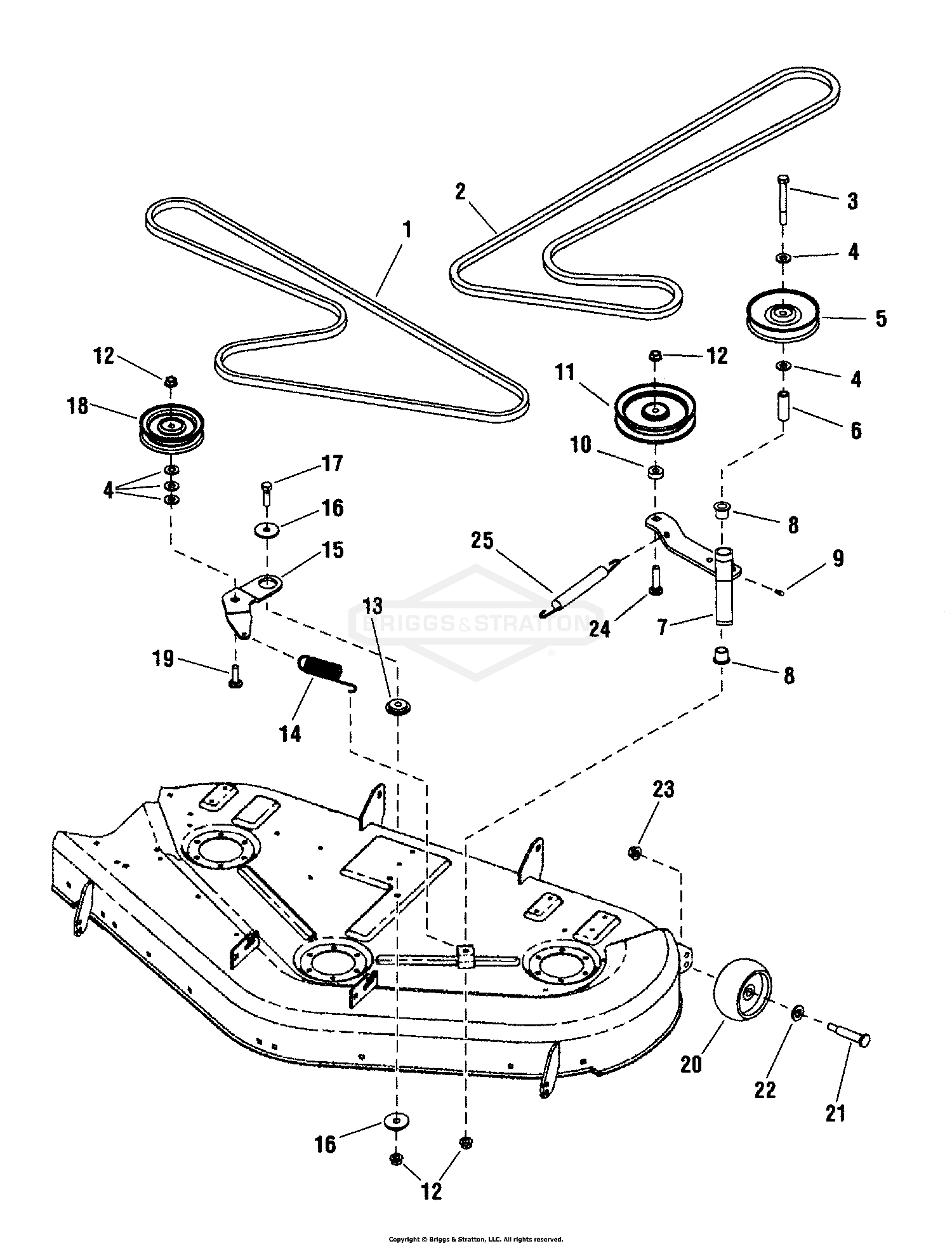 Snapper 7800394 - CSC2650, 50" 26HP ZT Twin Stick Rider 150Z Series ...
