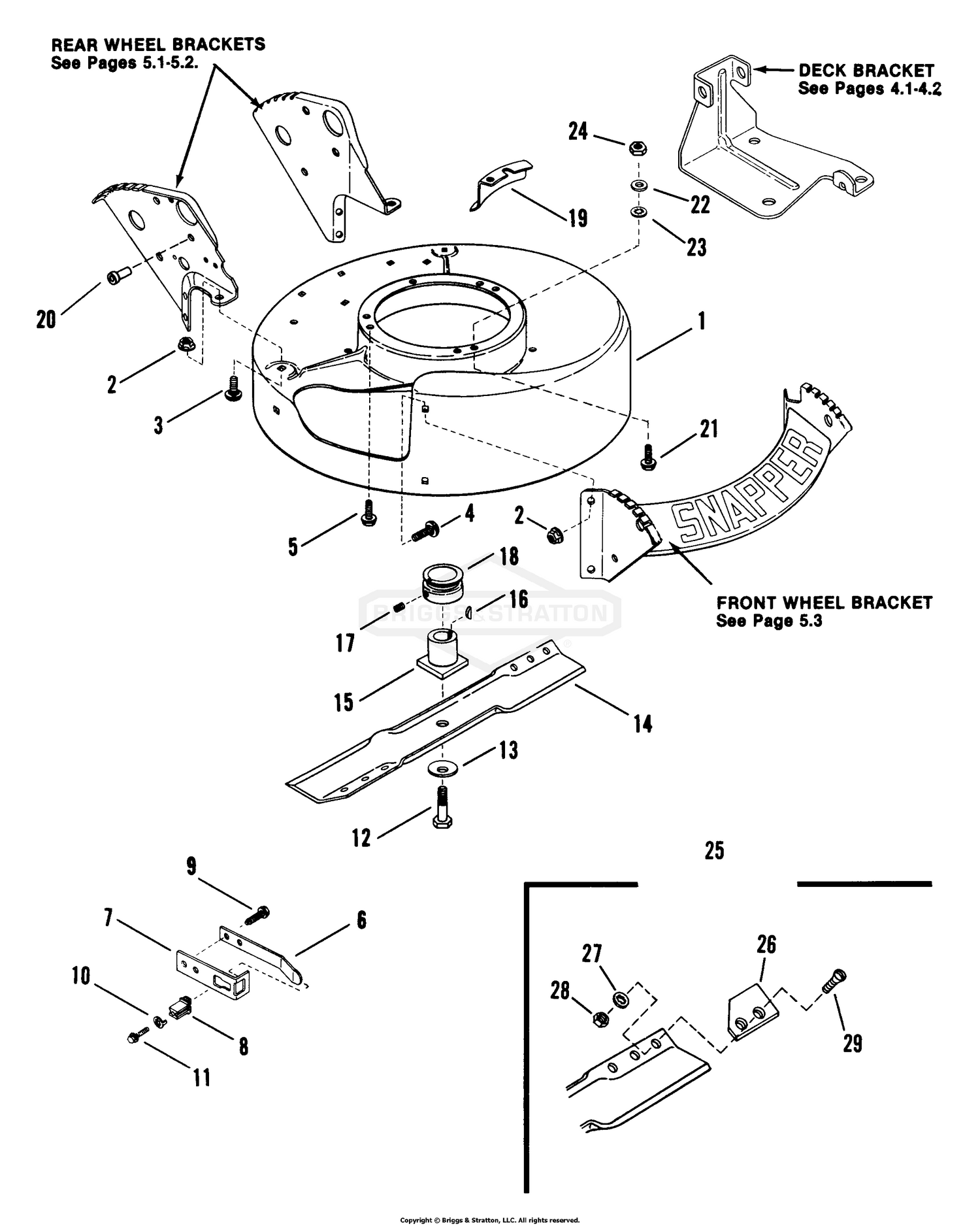 Snapper 214X1R-2 21" 4 HP 2 Cycle Robin Steel Deck (80's) Series 1 ...