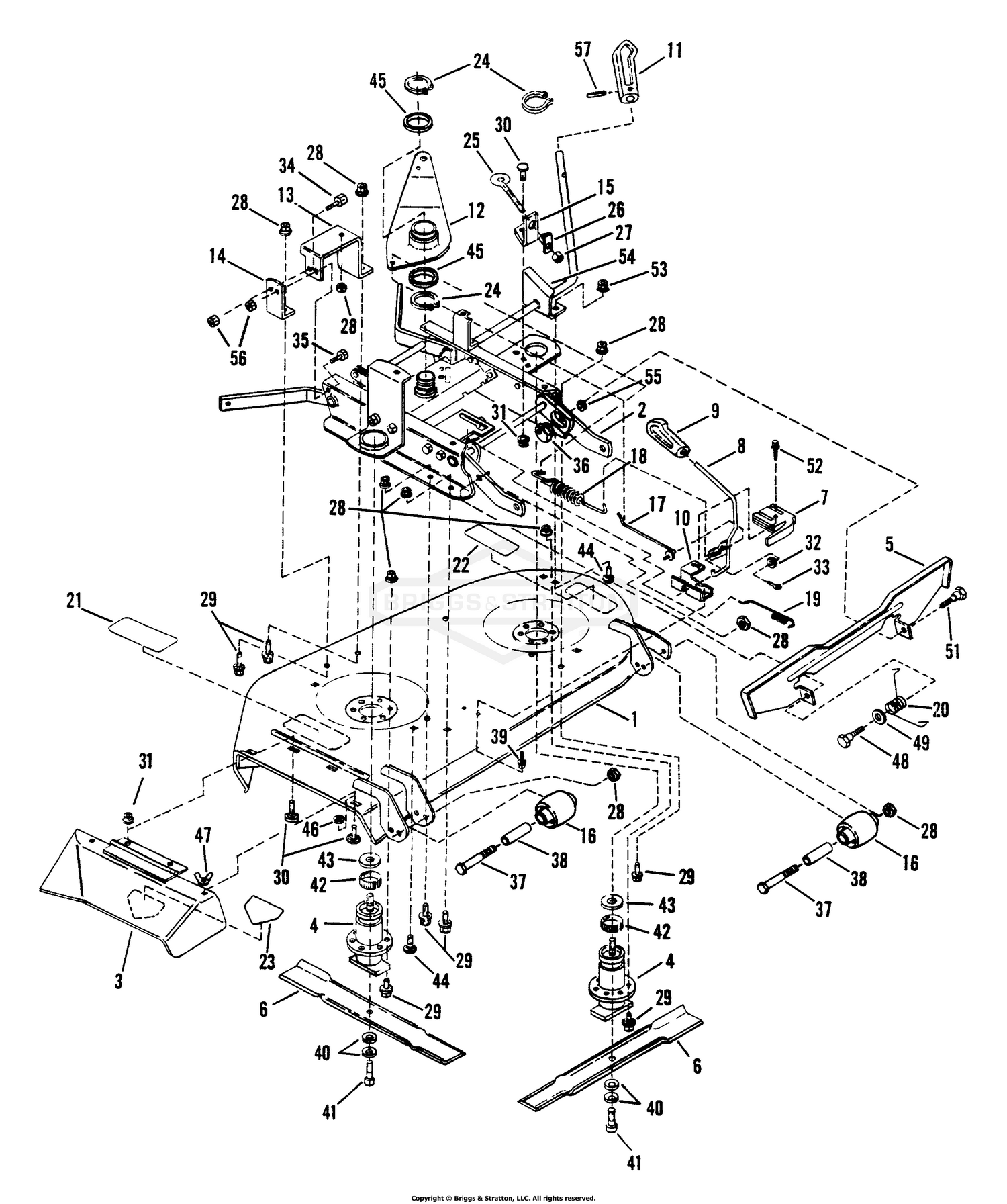 Snapper 80431 - 421613BVE, 42" 16 HP Rear Engine Rider Series 13 Parts ...
