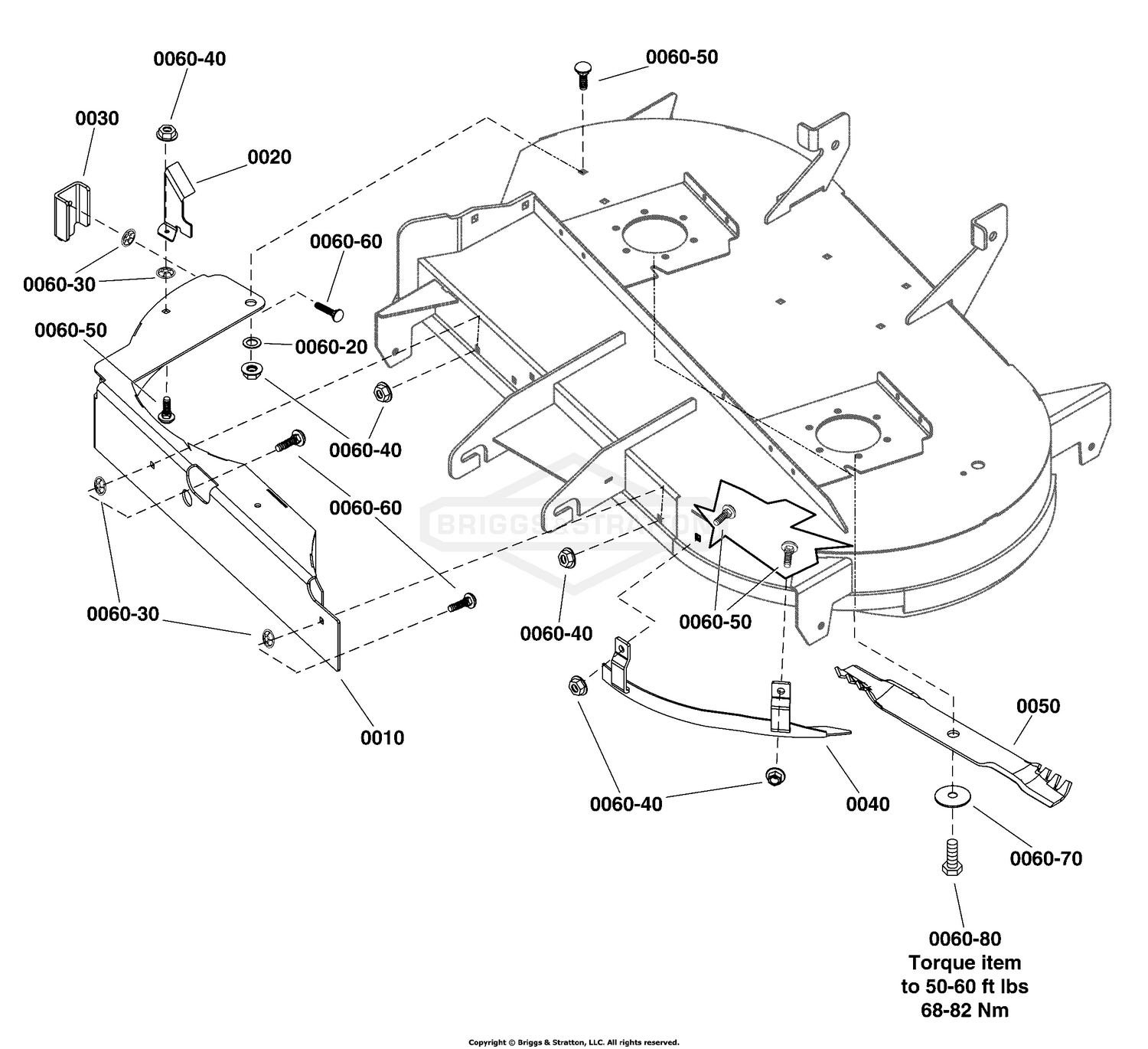 Snapper 1696915-01 - Grass Mulcher Kit, 42" Fabricated Mower Deck Parts ...