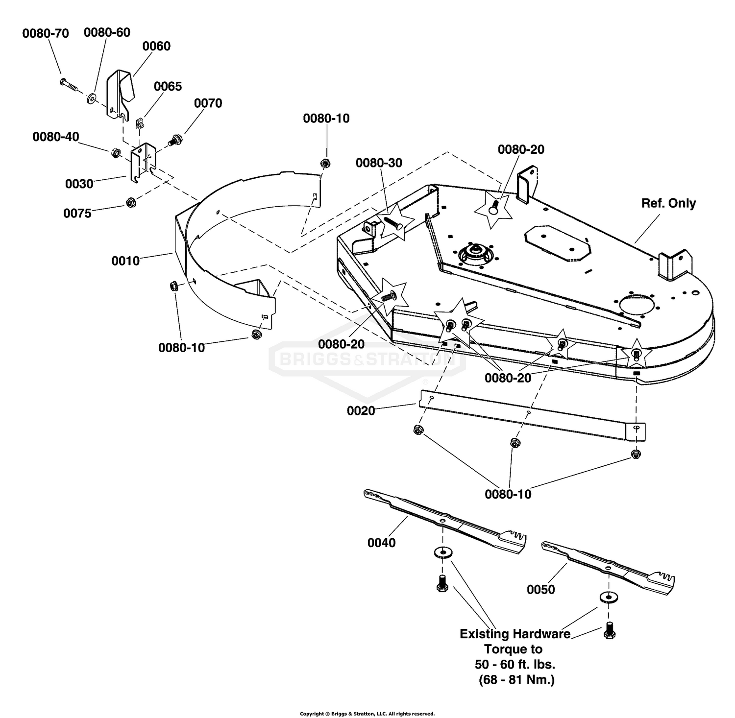 Snapper 1697102-00 - Grass Mulcher Kit, 36" Parts Diagrams