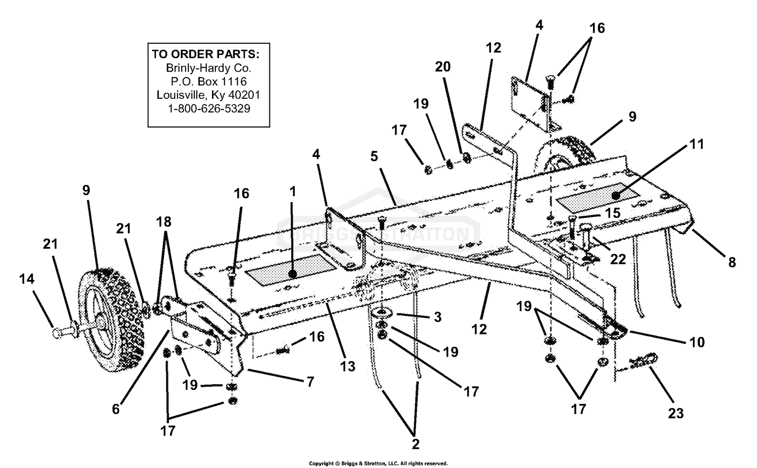 Snapper 7061912 - Dethatcher, 40" Yard Cruiser Parts Diagrams
