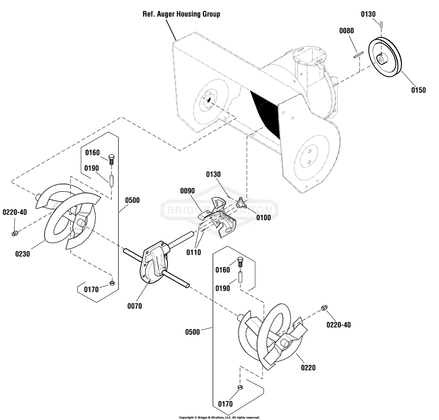 Snapper 1696172-02 - M924E, 24" 9TP Intermediate Stage Snowthrower ...