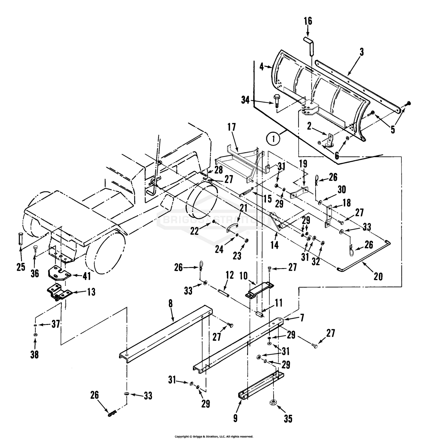 Snapper 89050 - LT16001, 16 HP Disc Drive Tractor Series 1 Parts Diagrams