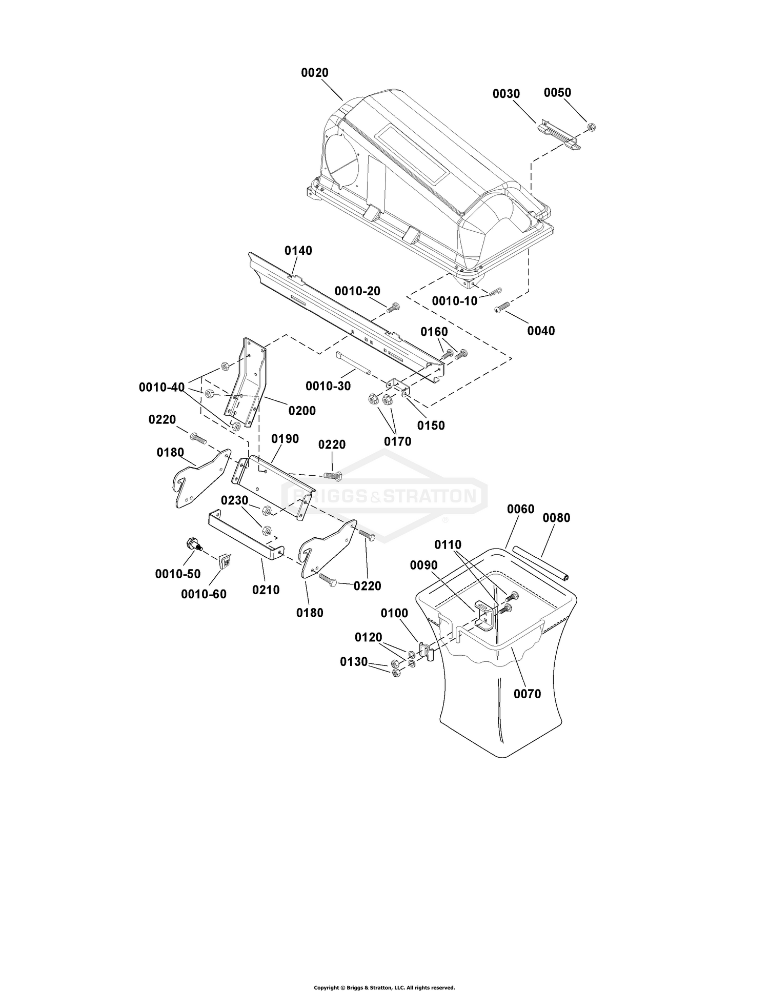 Snapper 1697358A-00 - Catcher, Clean Sweep, Twin Parts Diagrams
