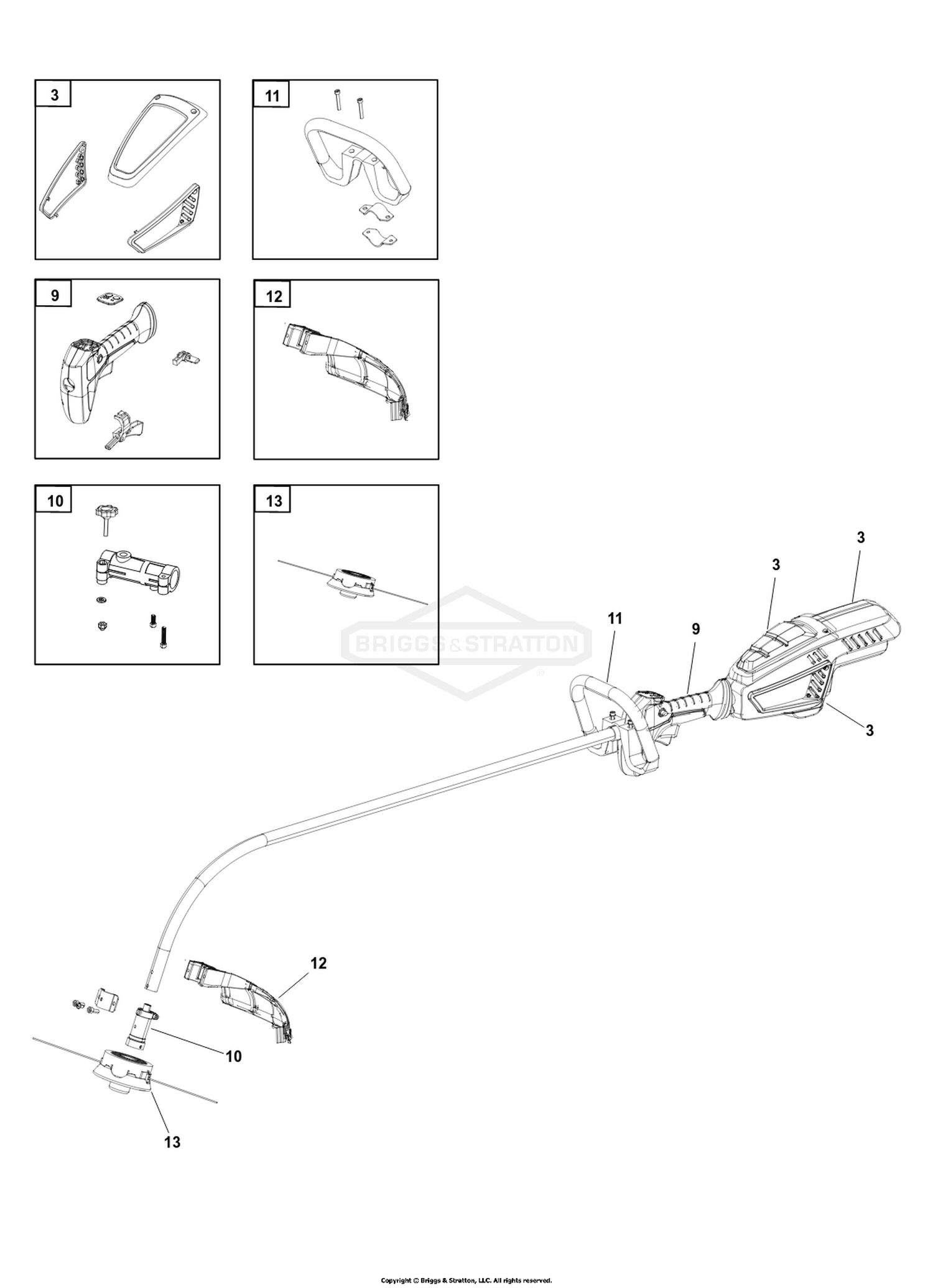 Snapper 1697486-00 - SNAPPER 18V LINE TRIMMER Parts Diagrams