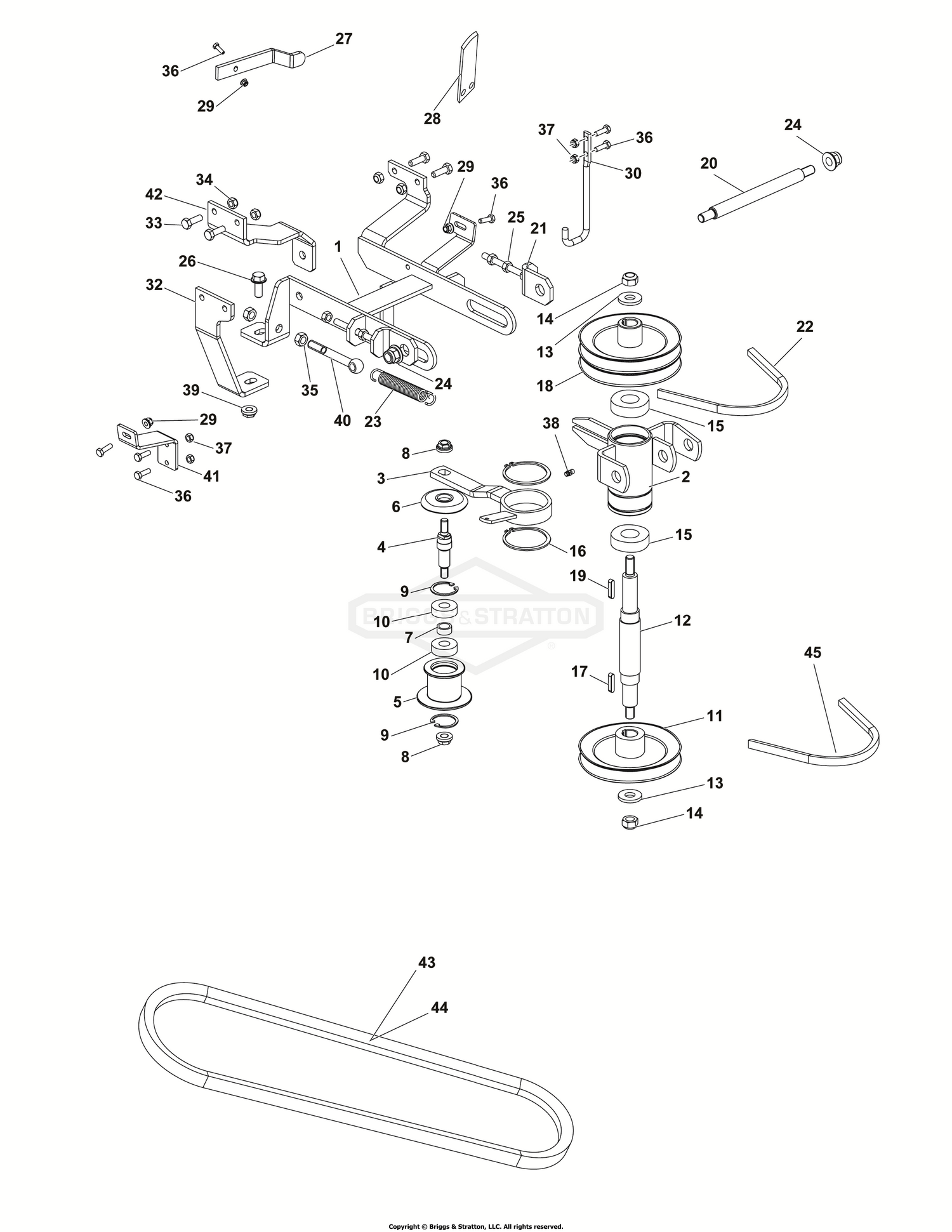 Snapper 1697559-00 - Drive, Front, Tractor Parts Diagrams