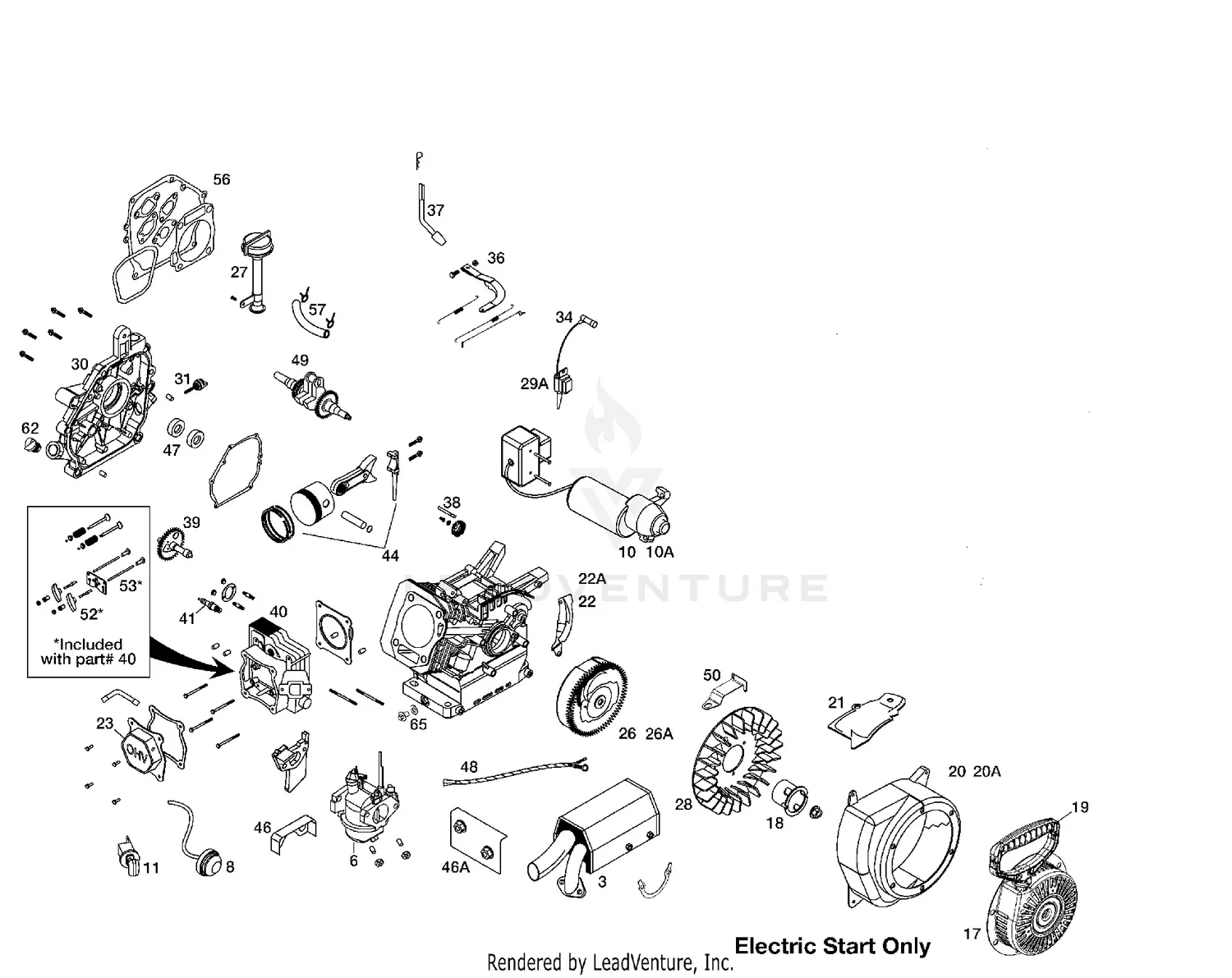 Husqvarna LCT ENGINES - 208CC SS (2011-06) Parts Diagrams