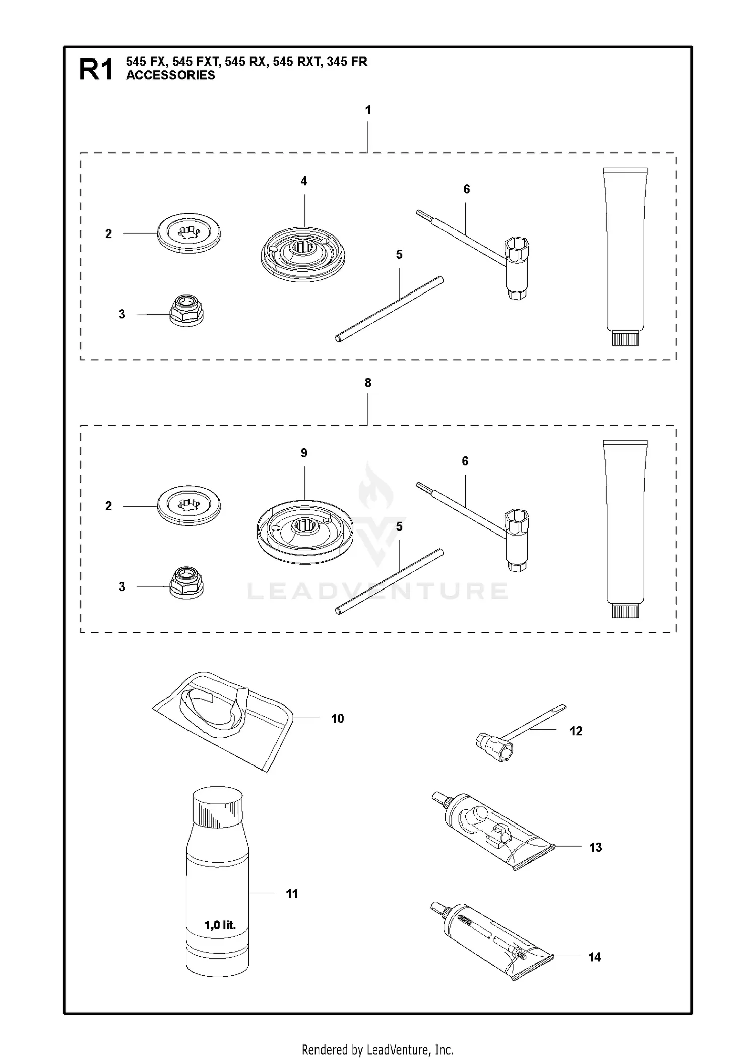 Husqvarna 345 FR Parts Diagrams