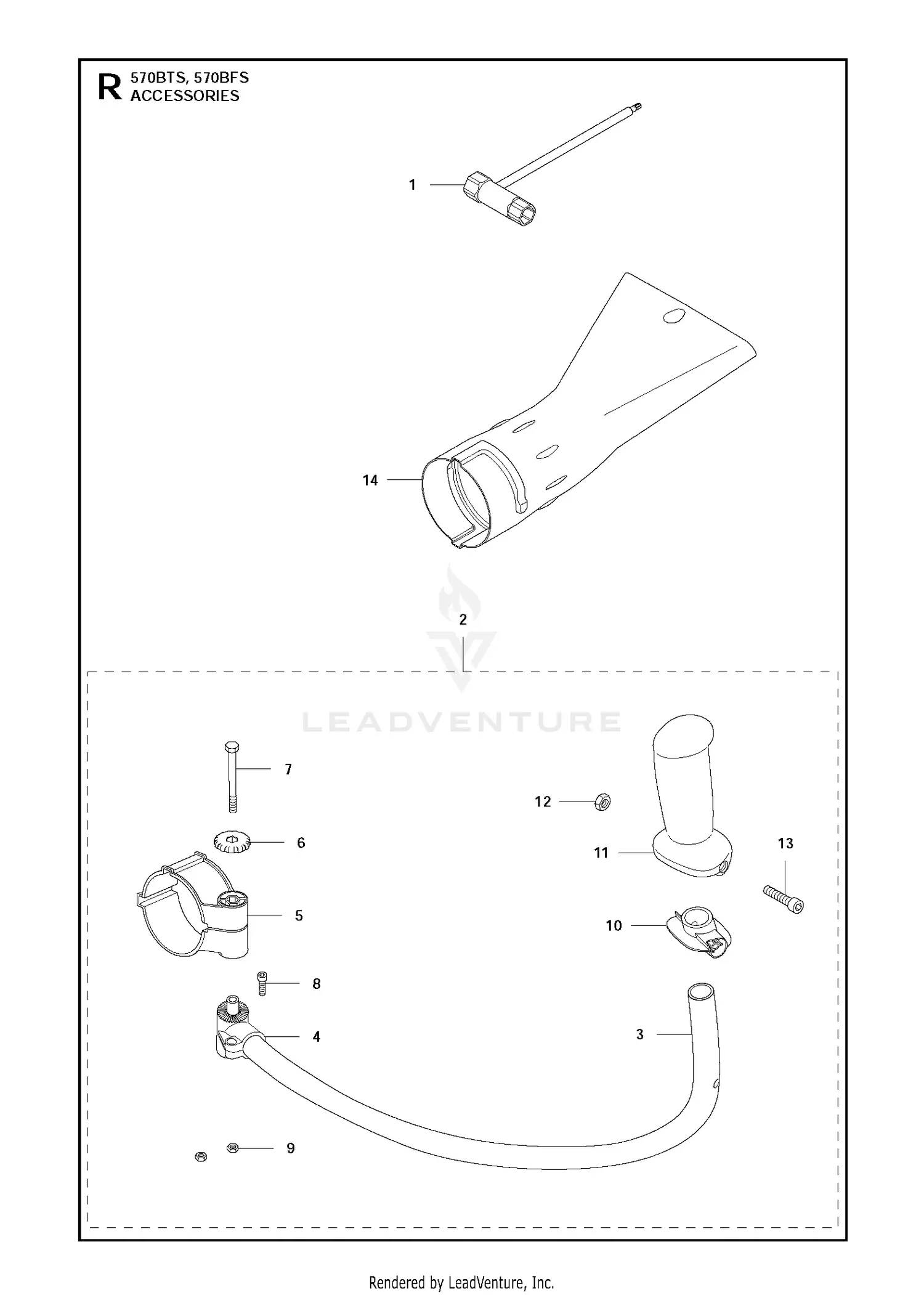 Husqvarna 570BFS (2011-05) Parts Diagrams