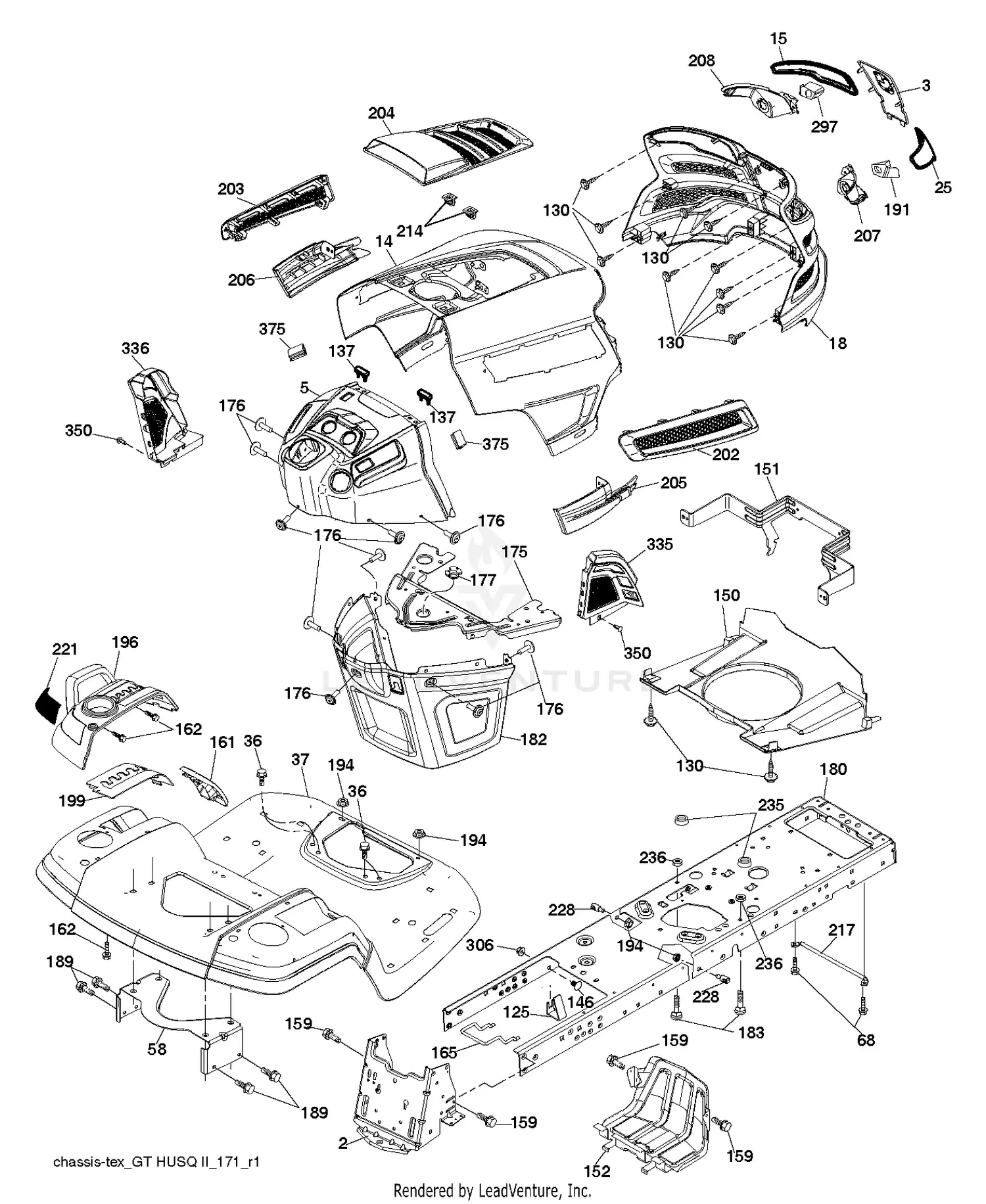 Husqvarna GT52 XLS - 96043020701 (2015-09) Parts Diagrams