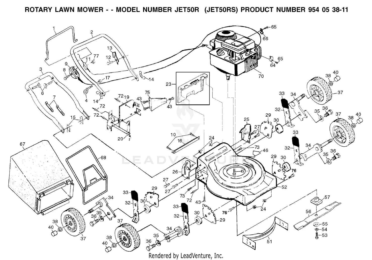 Husqvarna JET 50 R - 954053811 (2002-01) Parts Diagrams