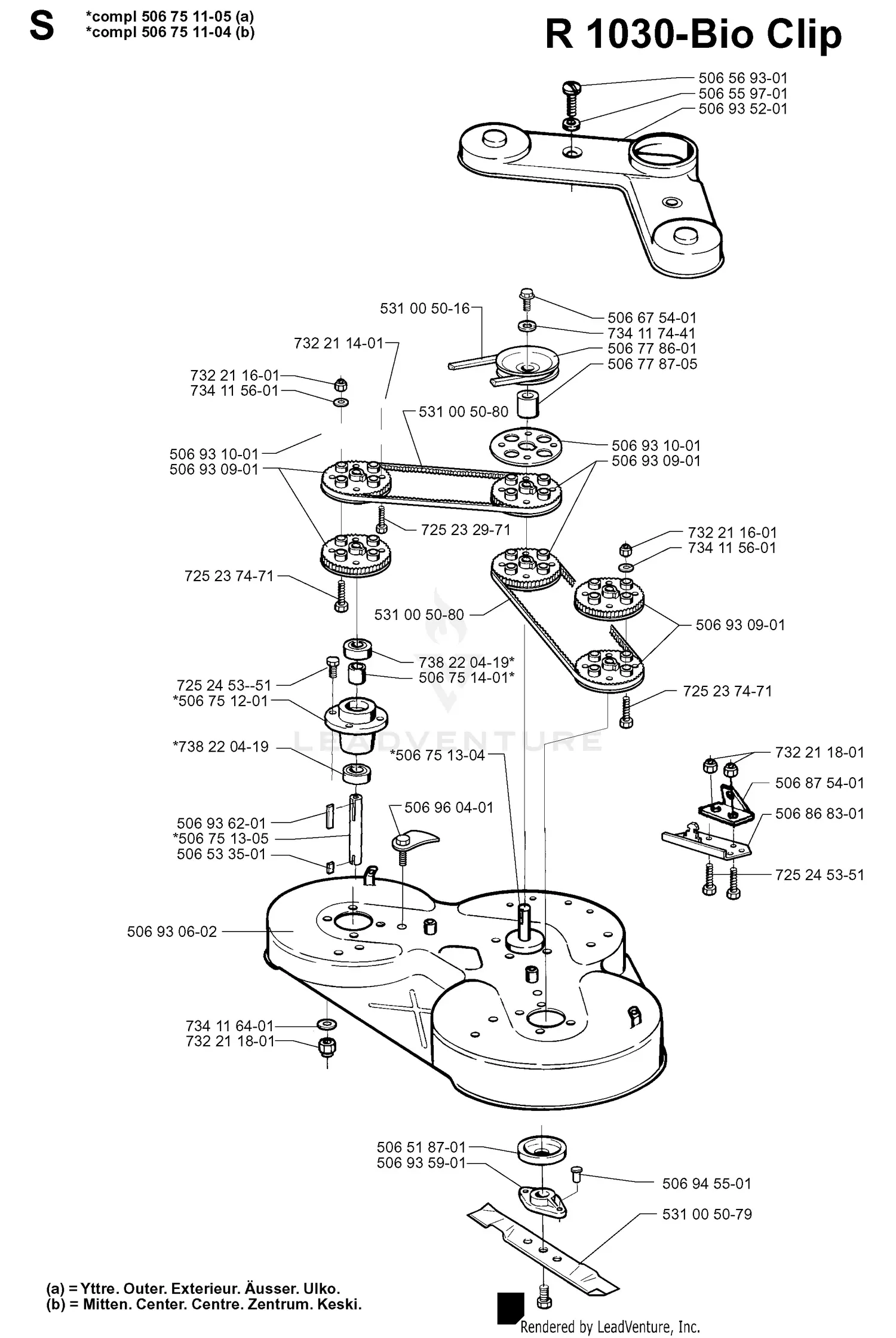 Husqvarna RIDER 1030 (1997-05) Parts Diagrams
