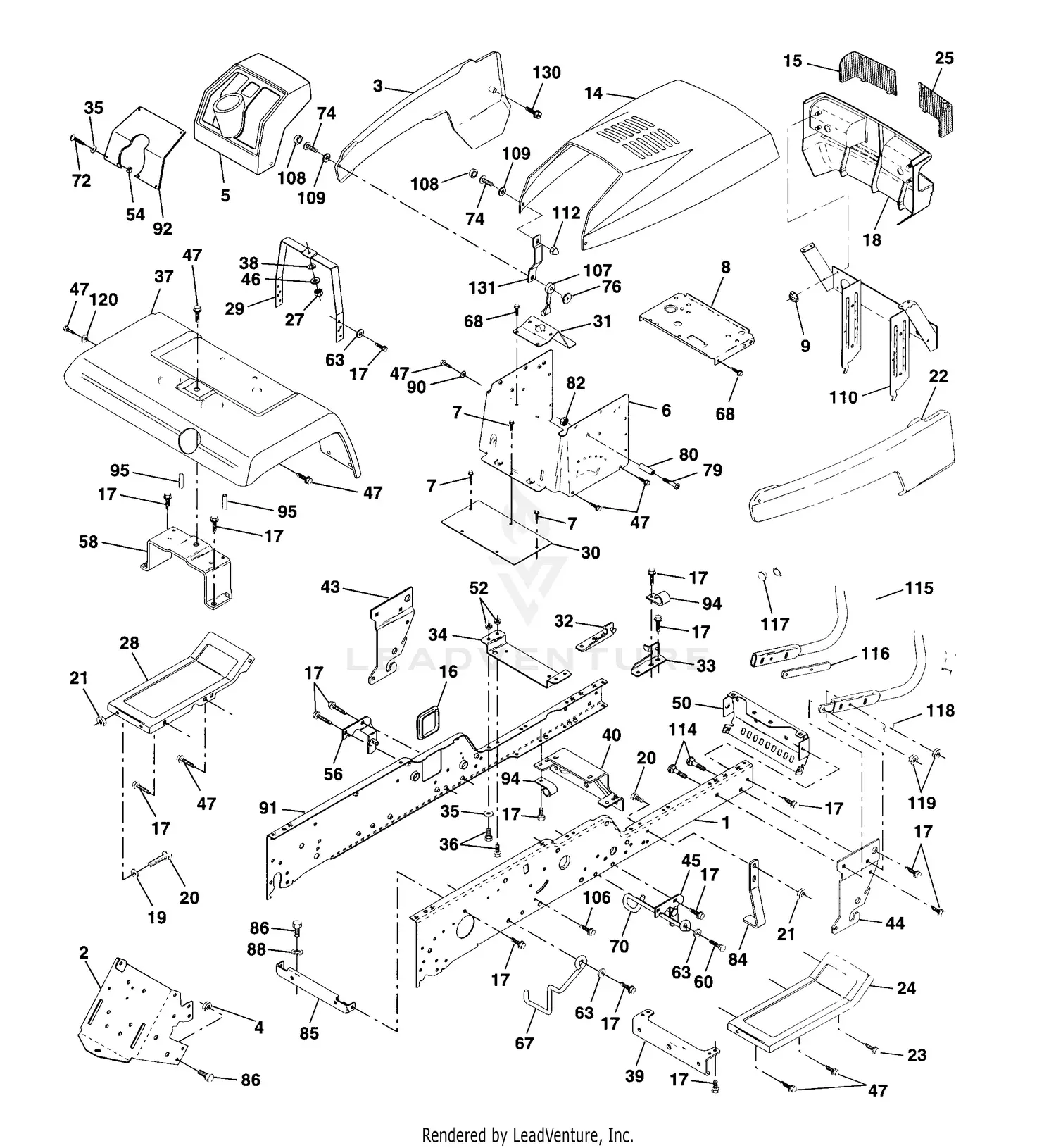 Husqvarna GT 200 (1995-08) Parts Diagrams