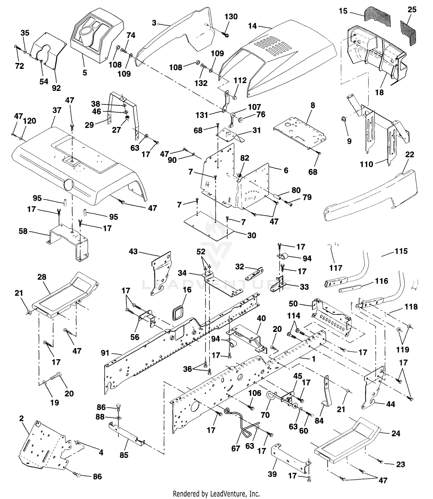 Husqvarna GT 200 (1997-12) Parts Diagrams