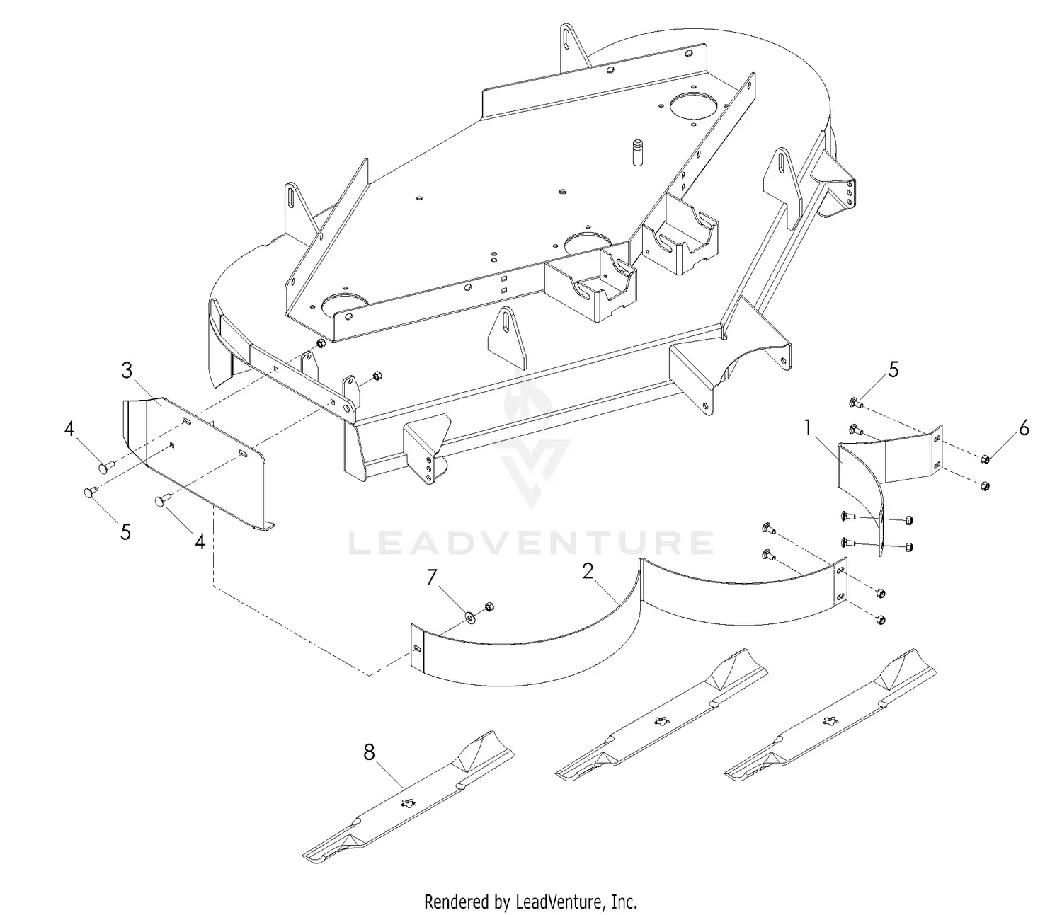 Husqvarna 52" Mulch Kit (965894001) (2008-08) Parts Diagrams