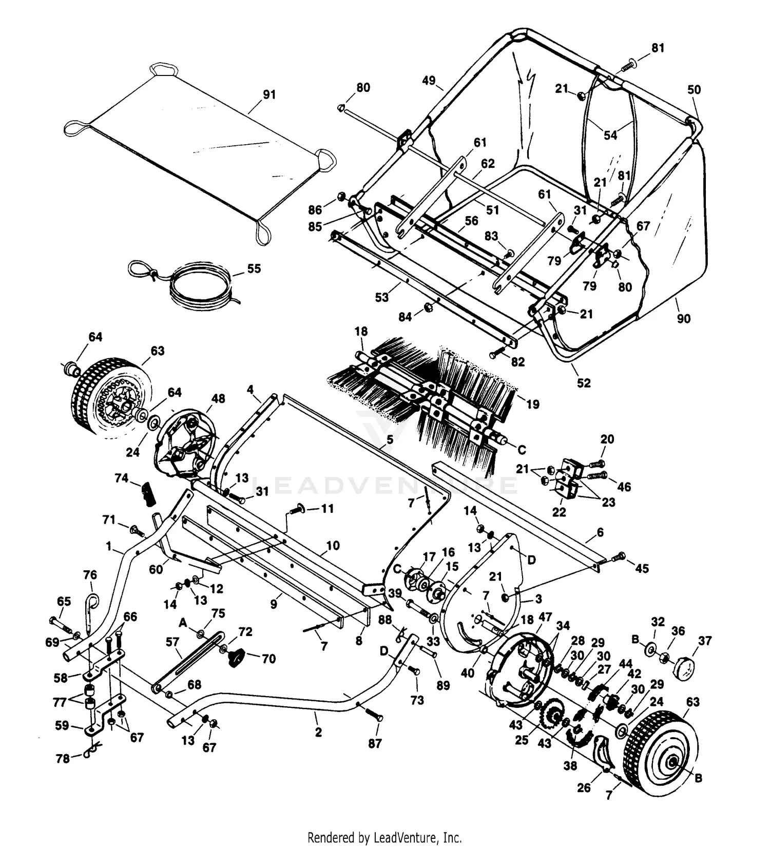 Husqvarna SWEEPERS (1998-09) Parts Diagrams