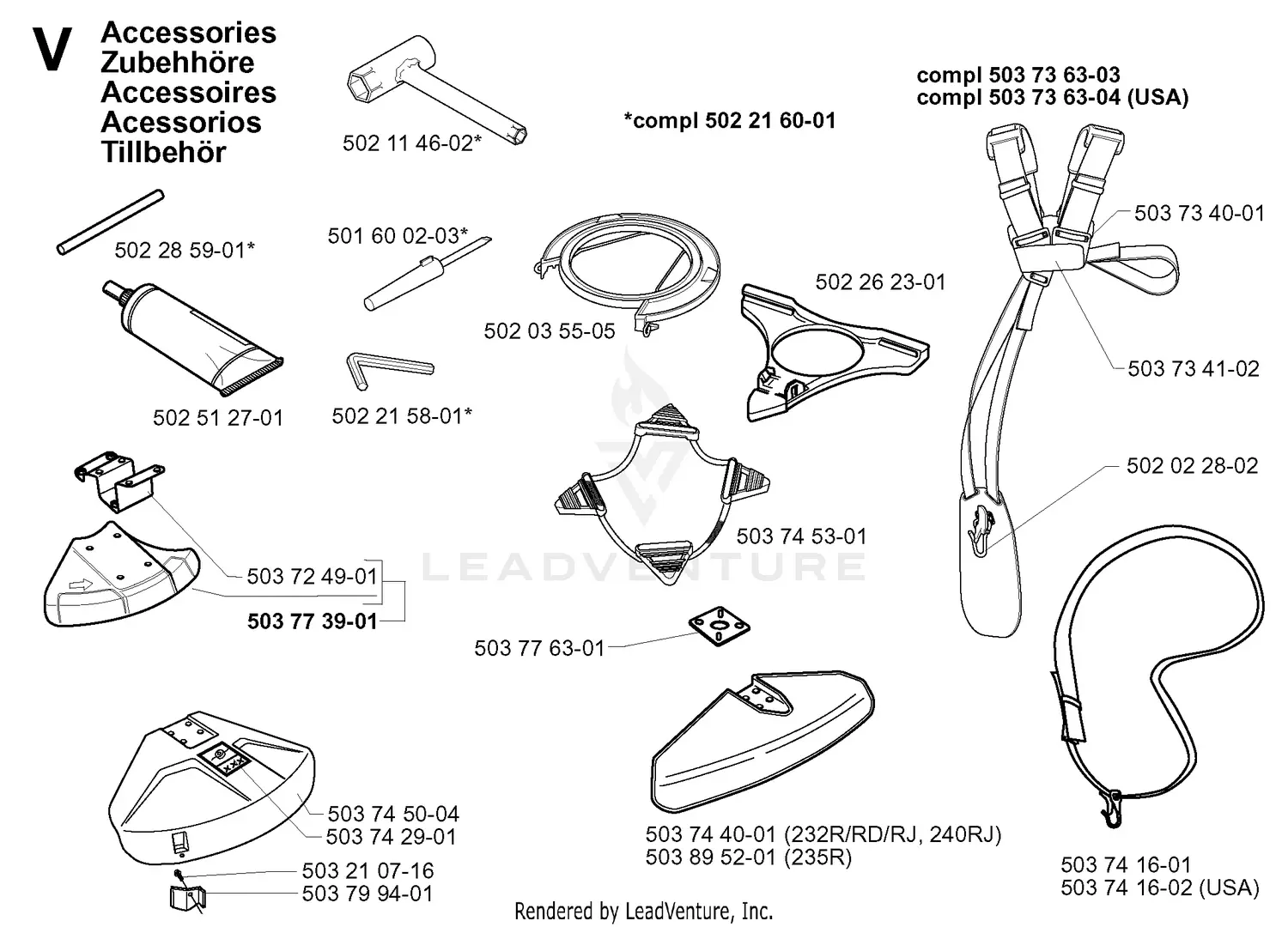 Husqvarna 232 RD (20001400001-Current) Parts Diagrams