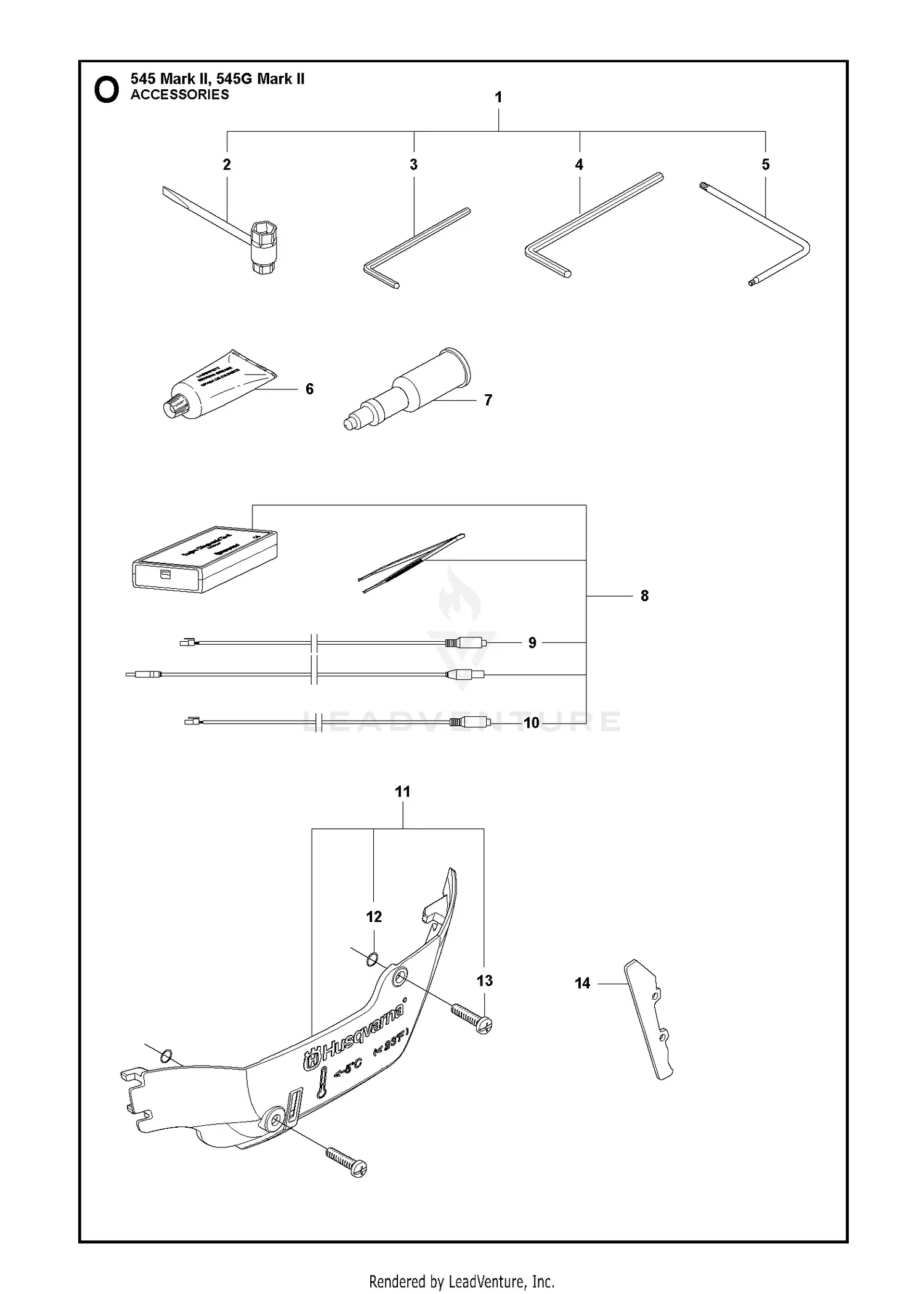 Husqvarna 545 Mark II, 545G Mark II (545G Mark II) Parts Diagrams