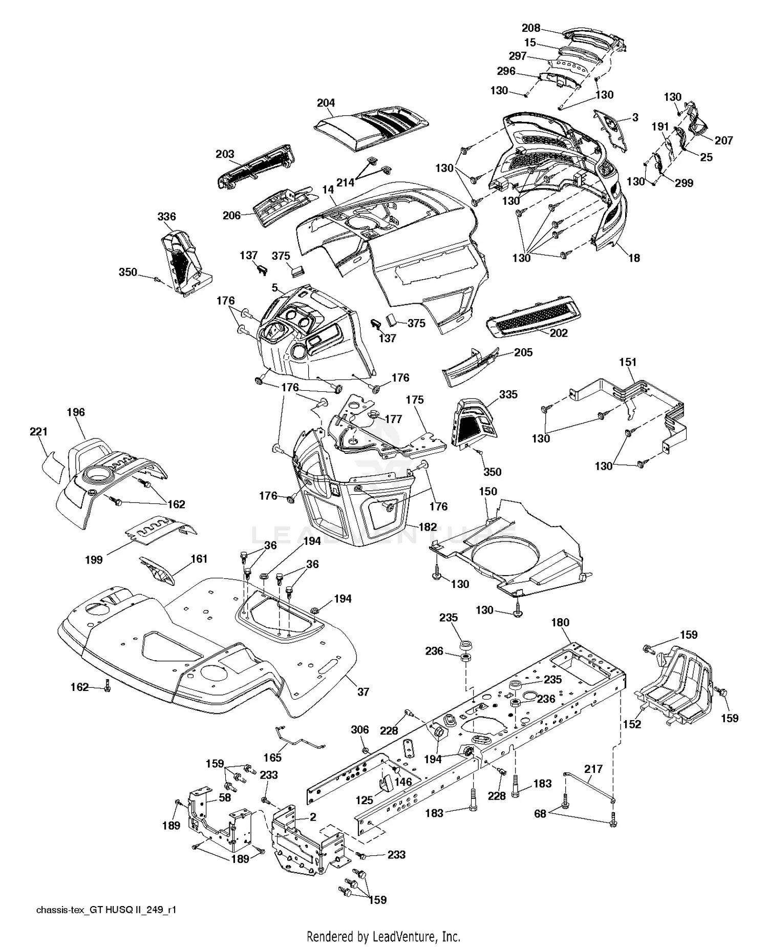 Husqvarna YT48DXLS - 96043028200 (2017-11) Parts Diagrams