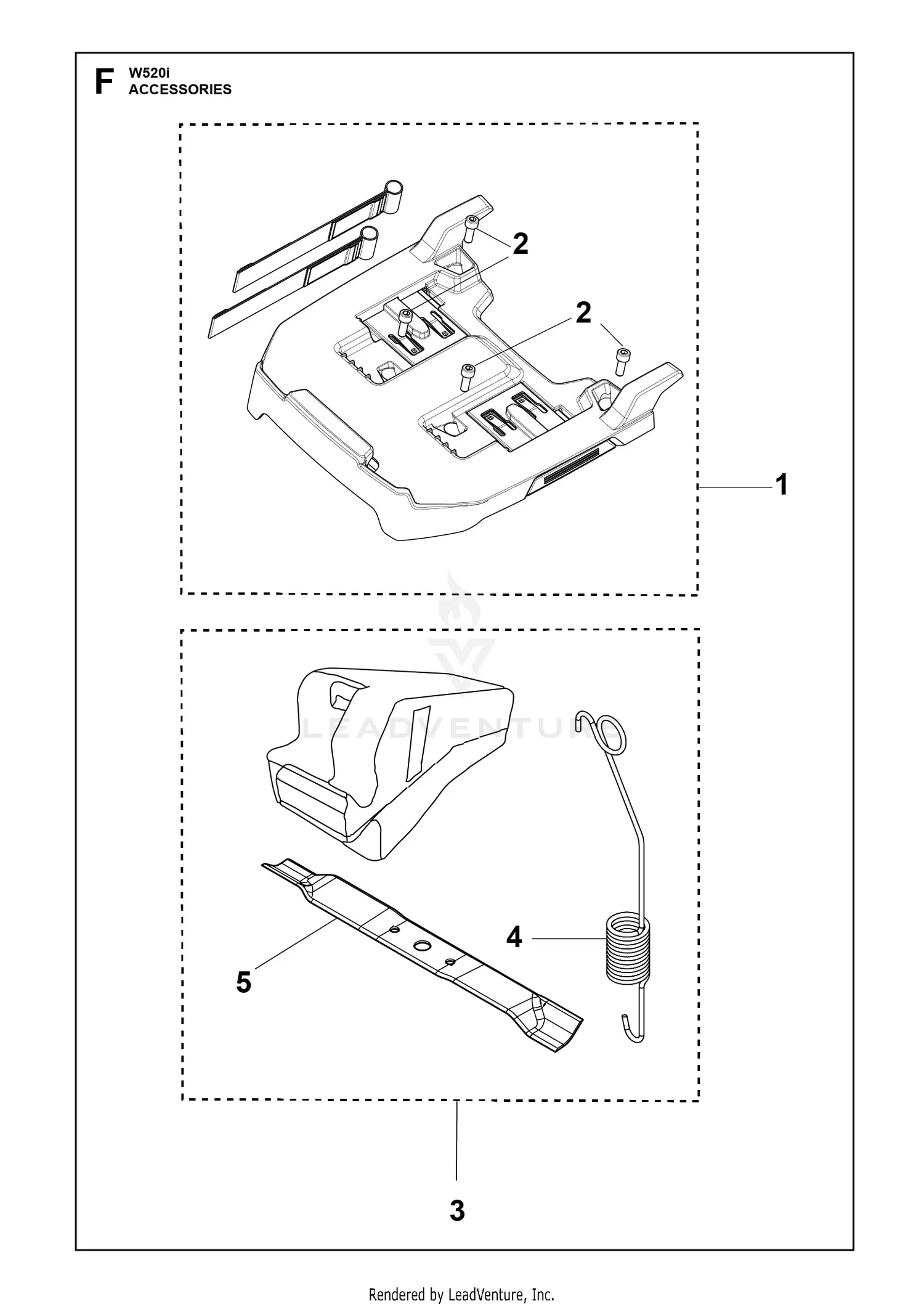 Husqvarna W520i Parts Diagrams