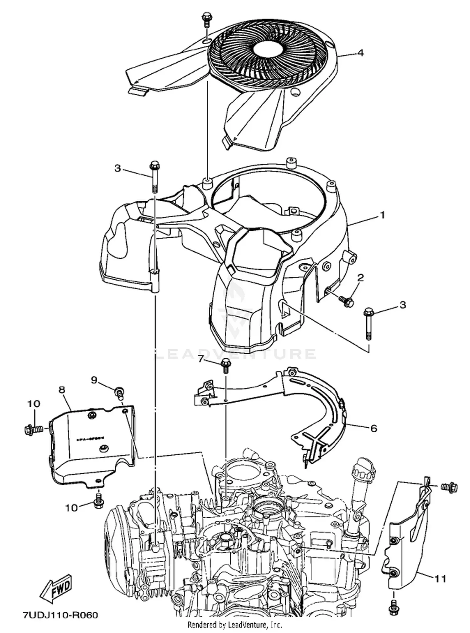 Husqvarna YAMAHA ENGINES - MX775 VJ 29HP (2018-09) Parts Diagrams