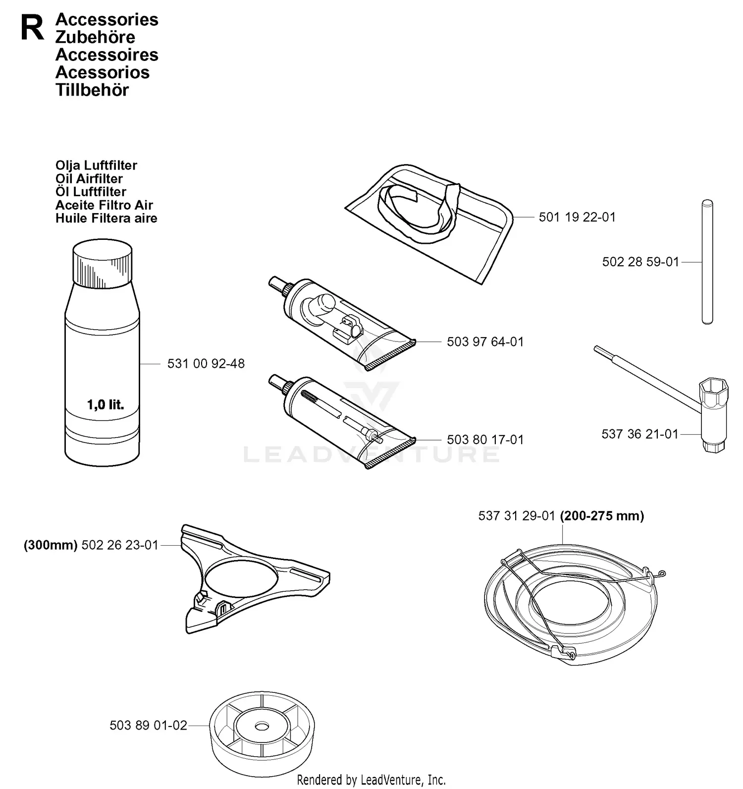 Husqvarna 335 R Parts Diagrams