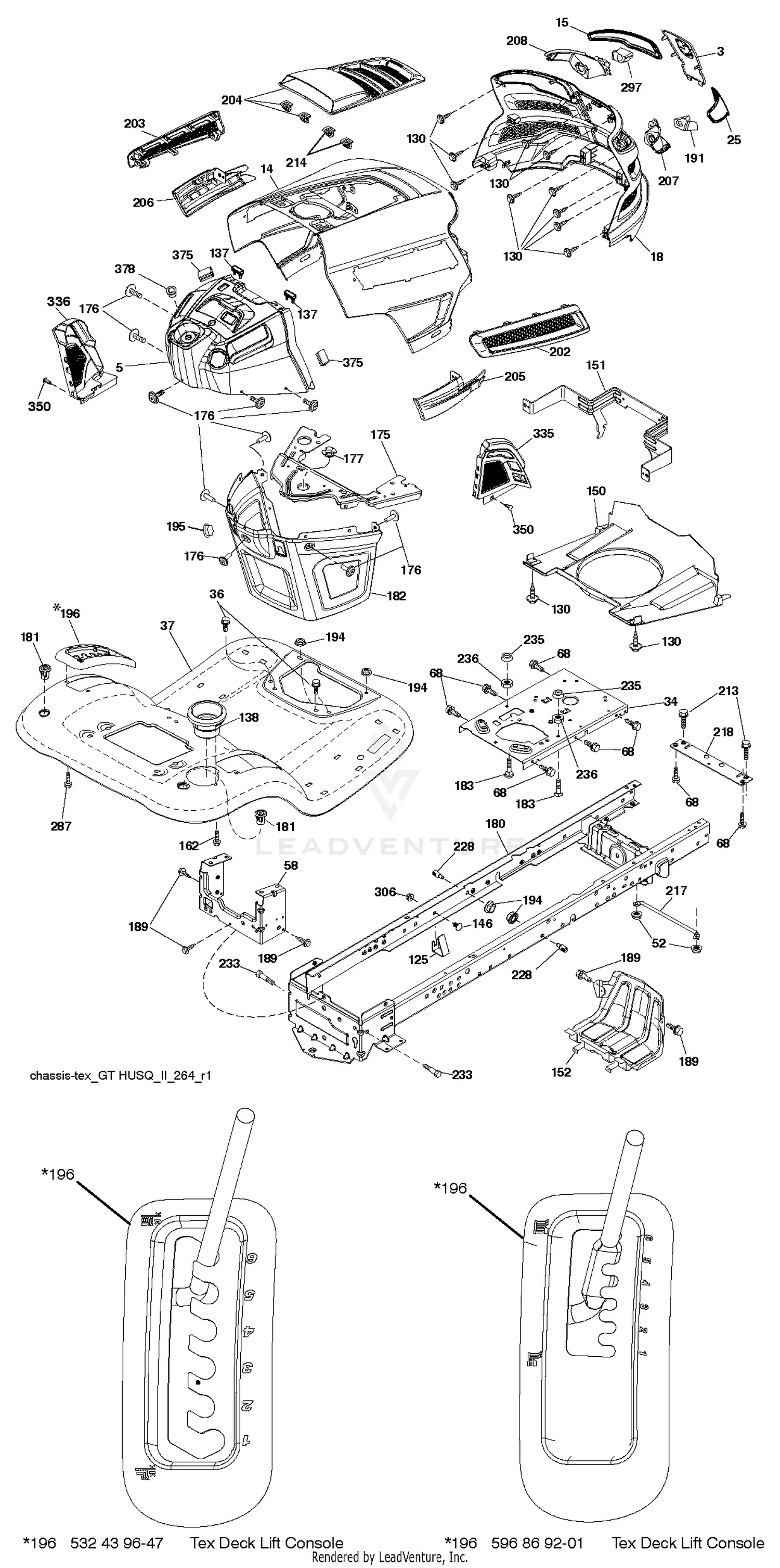 Husqvarna YTH24K54 - 96045007900 (2021-01) Parts Diagrams