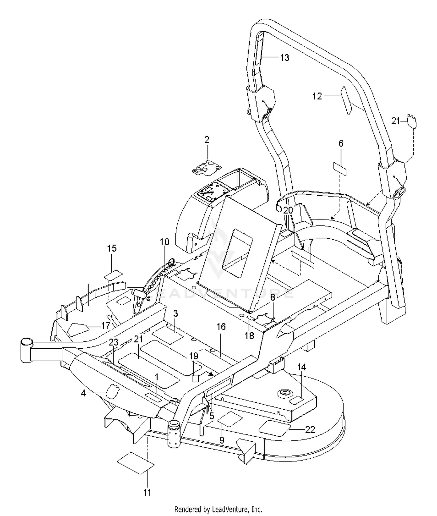Husqvarna M-ZT 61 - 967177010-01 (2019-02) Parts Diagrams
