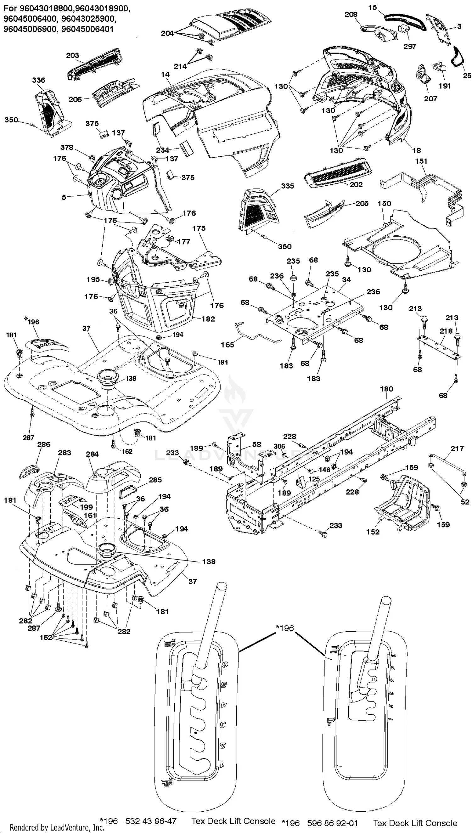 Husqvarna YTH24V54 Parts Diagrams