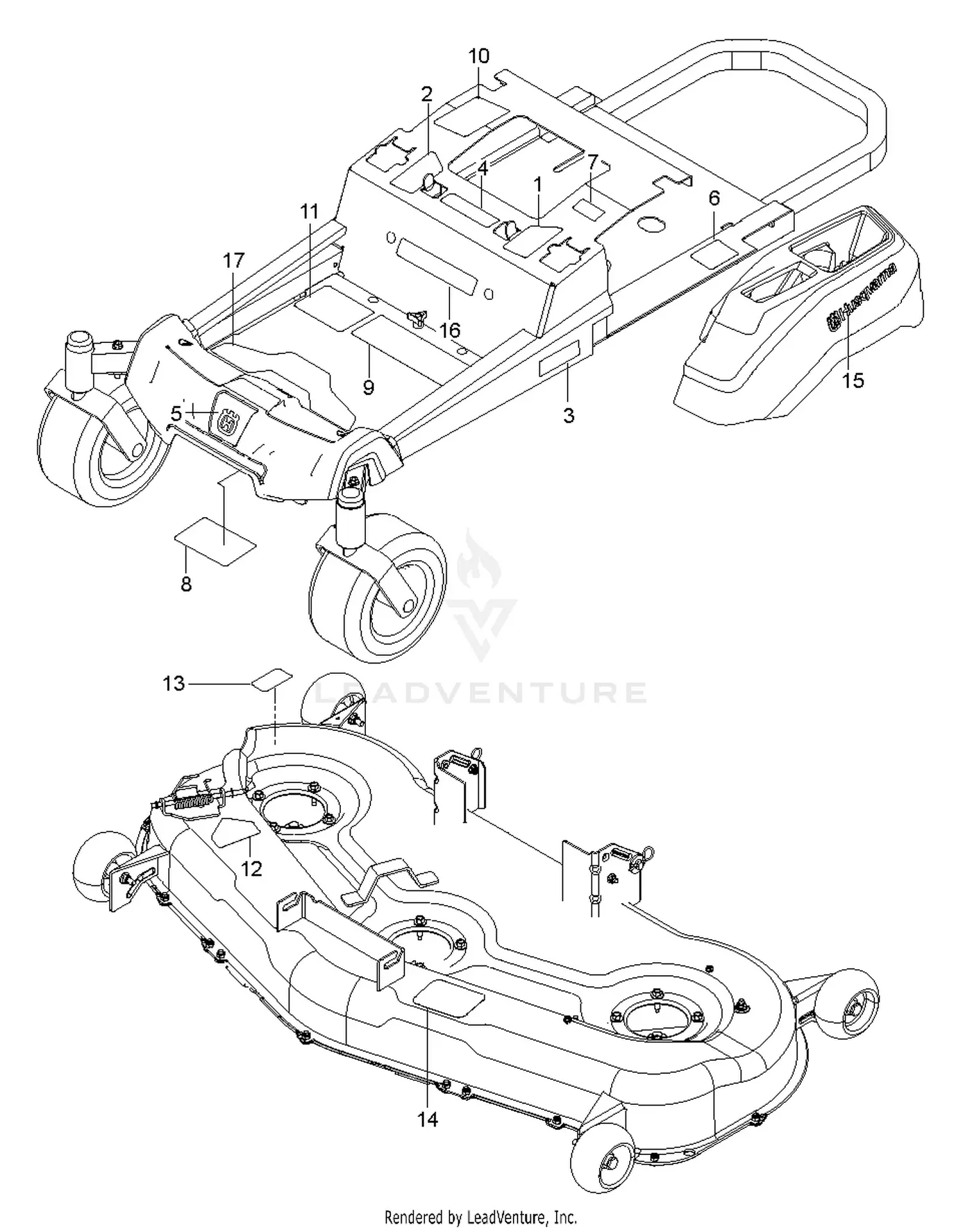 Husqvarna Z 254 - 967045201-01 (2018-06) Parts Diagrams