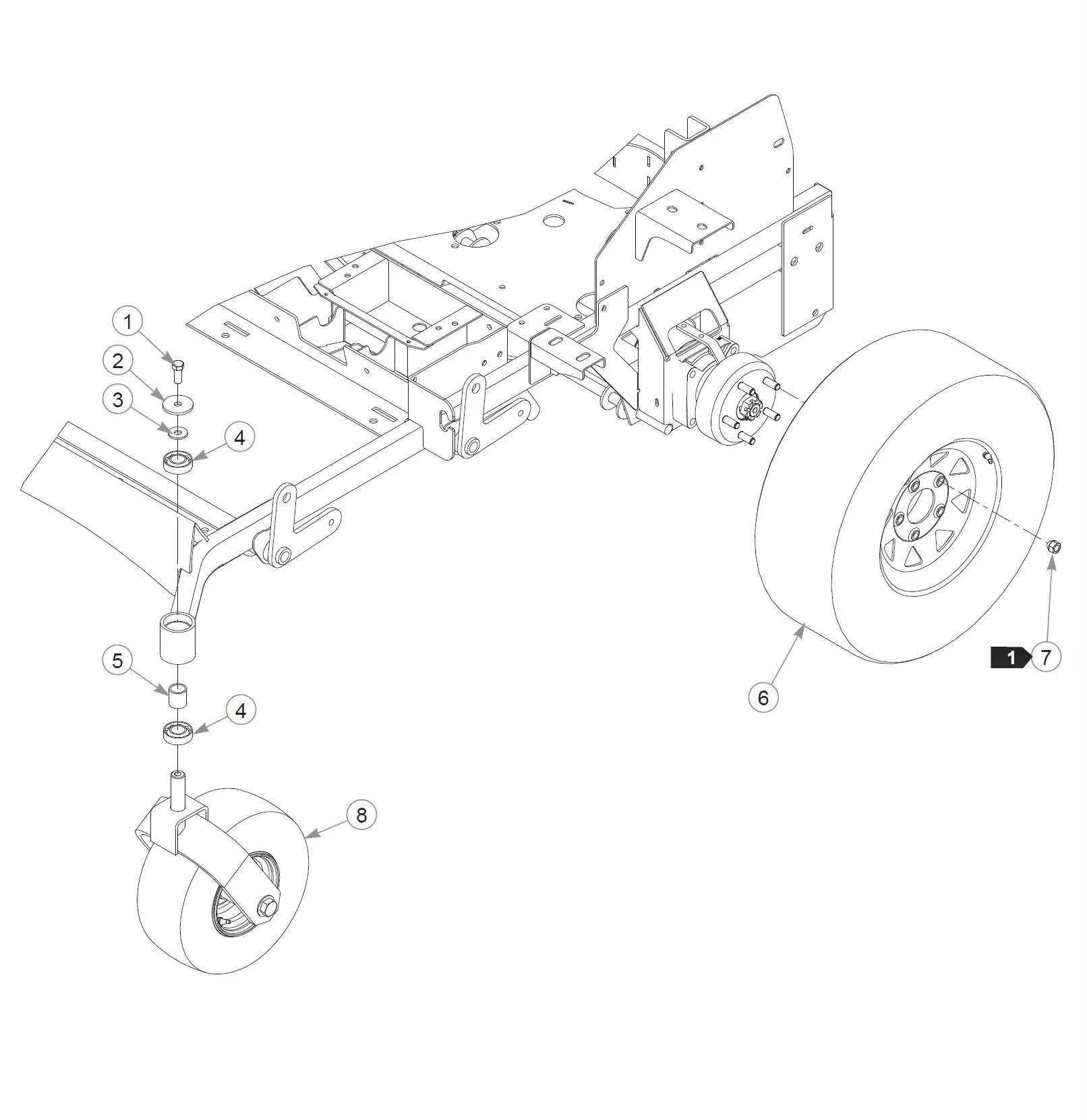 Hustler 54" X-ONE KAWASAKI FX730VA (23.5HP) SUSPENSION SEAT Parts Diagrams