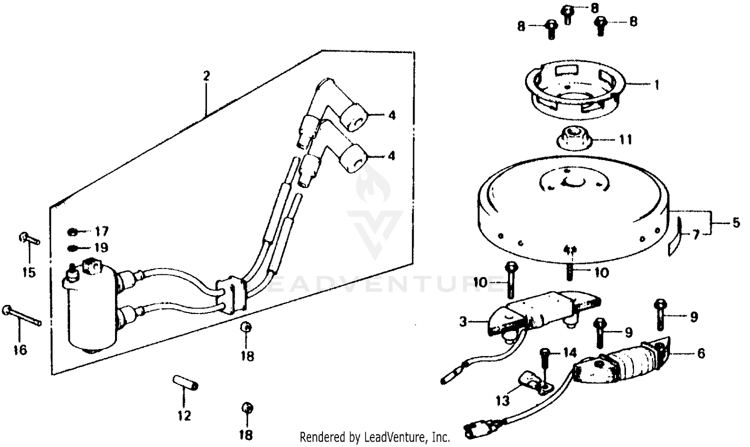 Honda BF100A LA MARINE ENGINE, JPN, VIN# B100-1200395 TO B100-1205254 ...