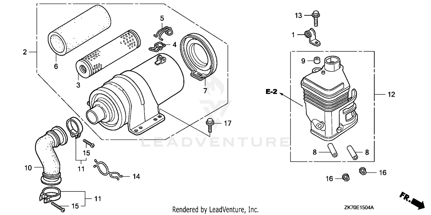 Honda GX120K1 KRS6 ENGINE, JPN, VIN# GC01-4300001 TO GC01-9099999 Parts ...