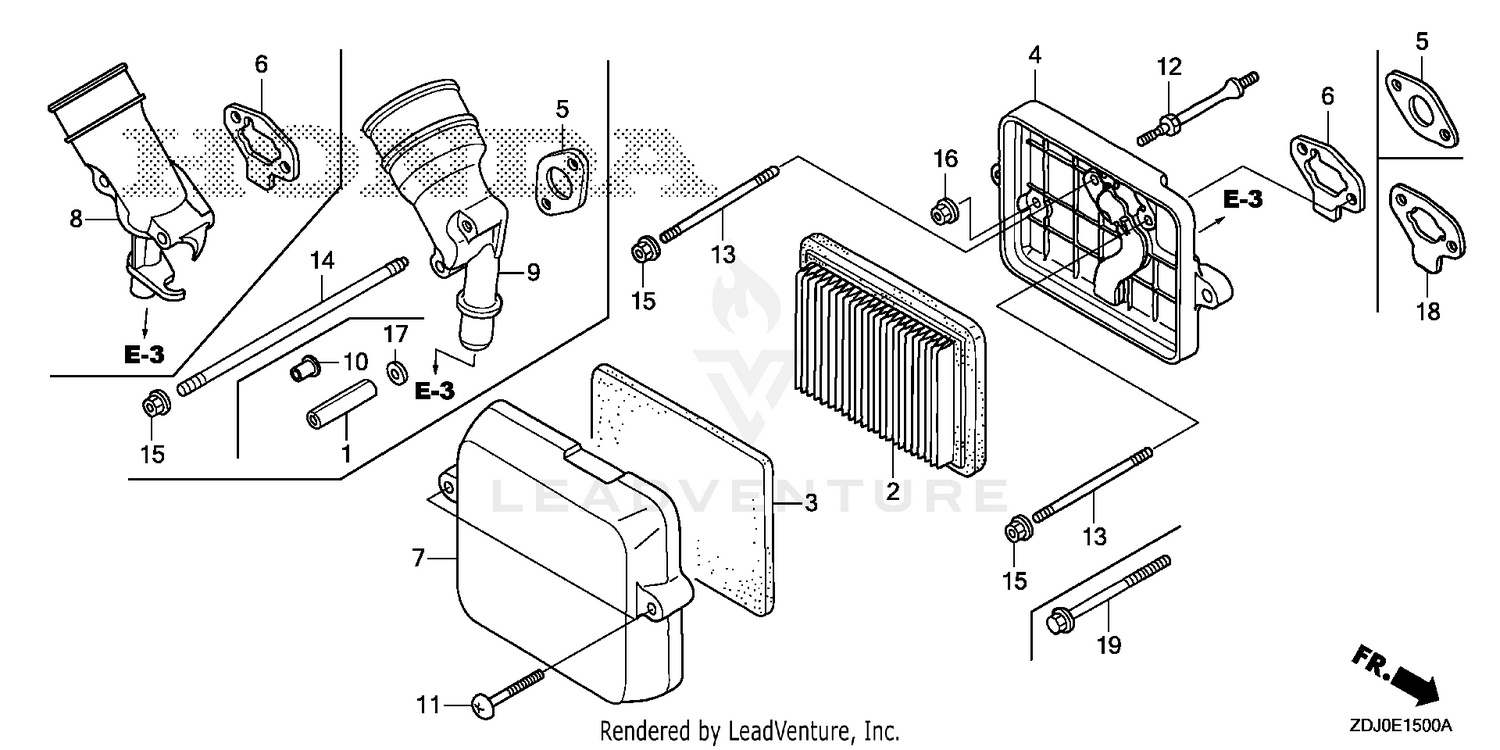 Honda GXR120RT KRDP/A ENGINE, THA, VIN# GCCDT-2000001 Parts Diagrams