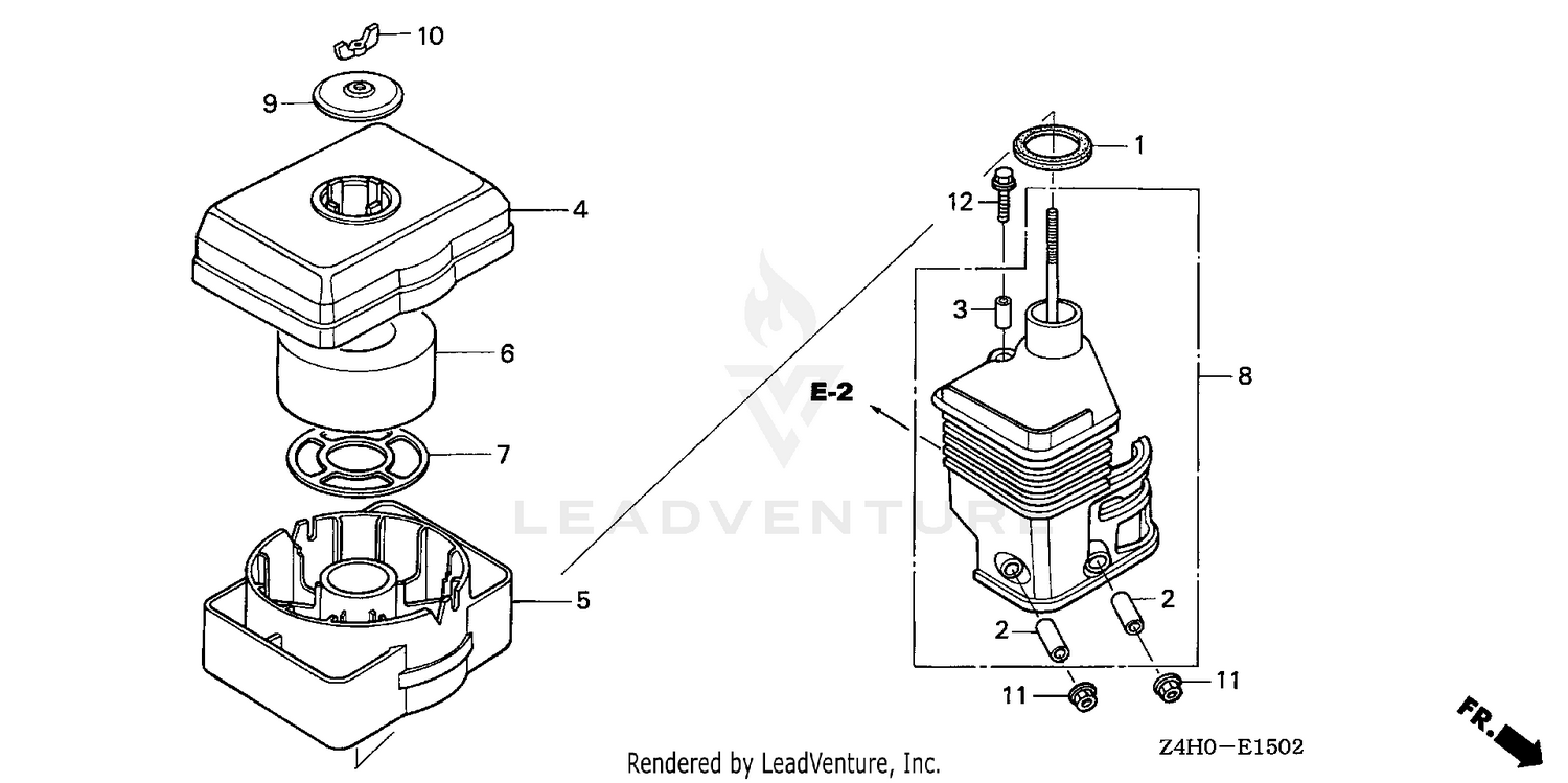 Honda GX120UT2 QA2 ENGINE, THA, VIN# GCBMT-1000001 TO GCBMT-9999999 ...