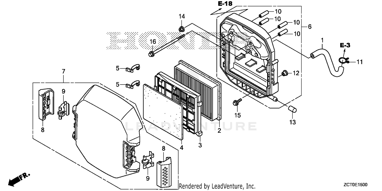 Honda GXV630RH QYC ENGINE, CHN, VIN# GJACH-2000001 Parts Diagrams
