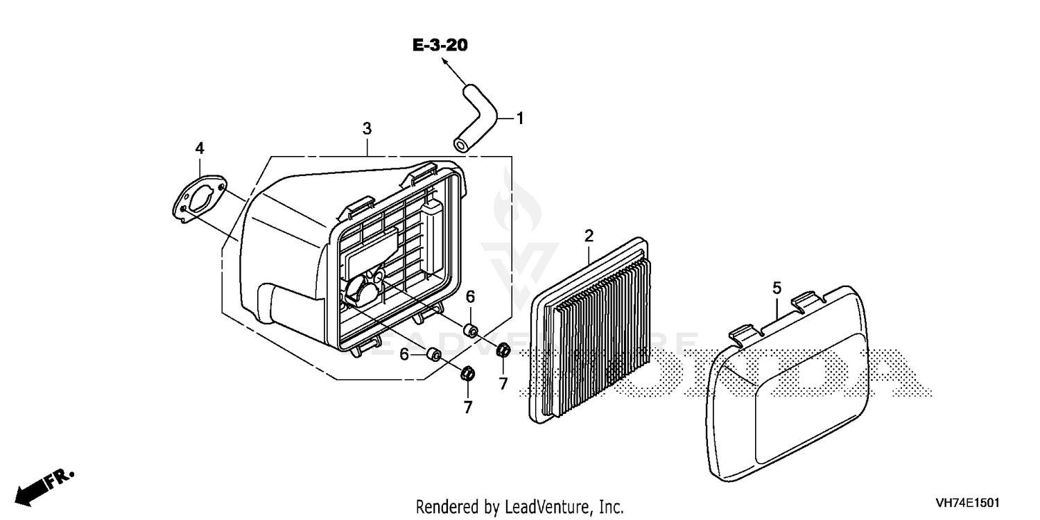 Honda HRX217K6 VLAA LAWN MOWER, USA, VIN# MAMA-1000001 Parts Diagrams