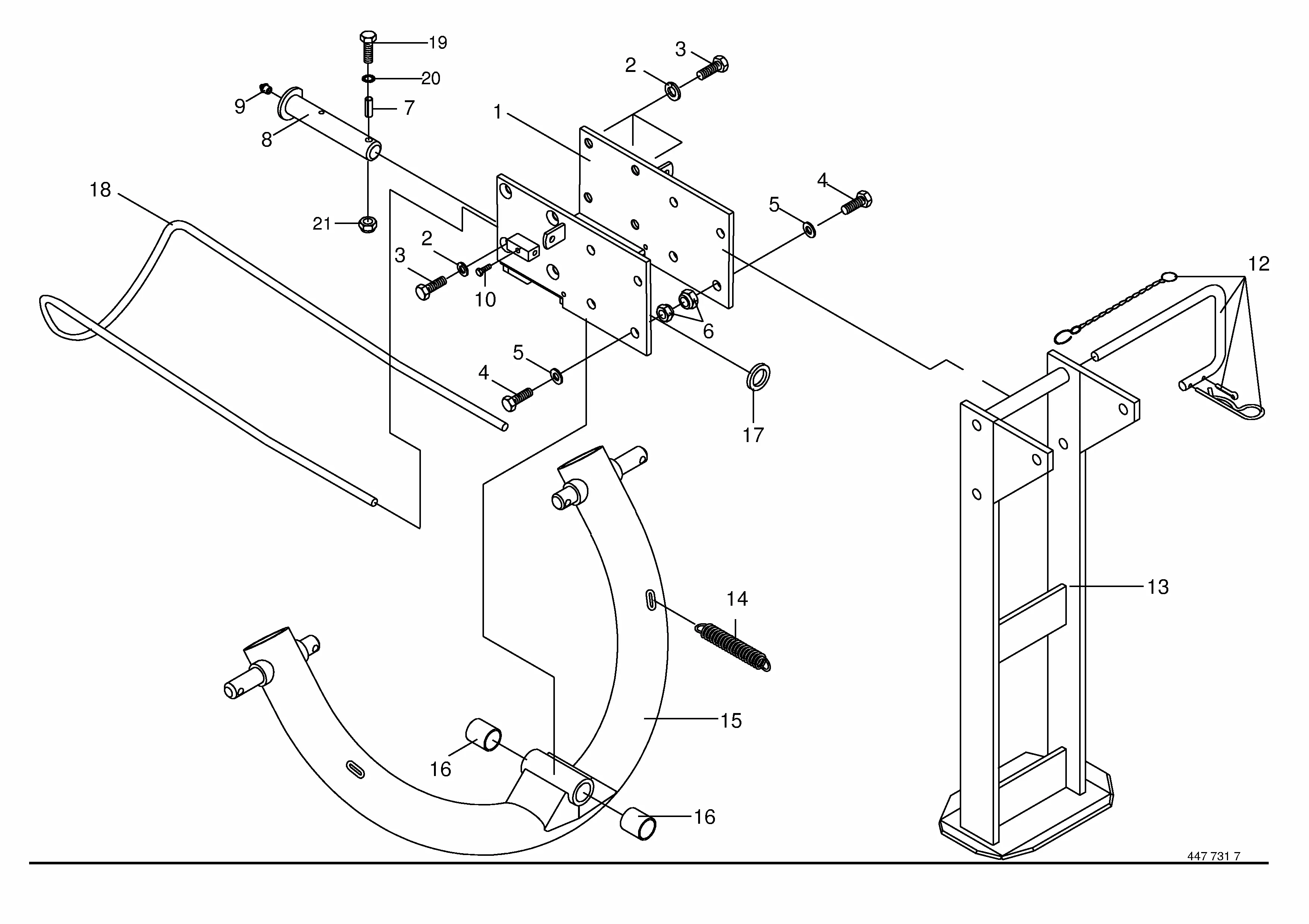 Krone EasyCut 2800 CRI S/N 1082001 - 1158688 Parts Diagrams