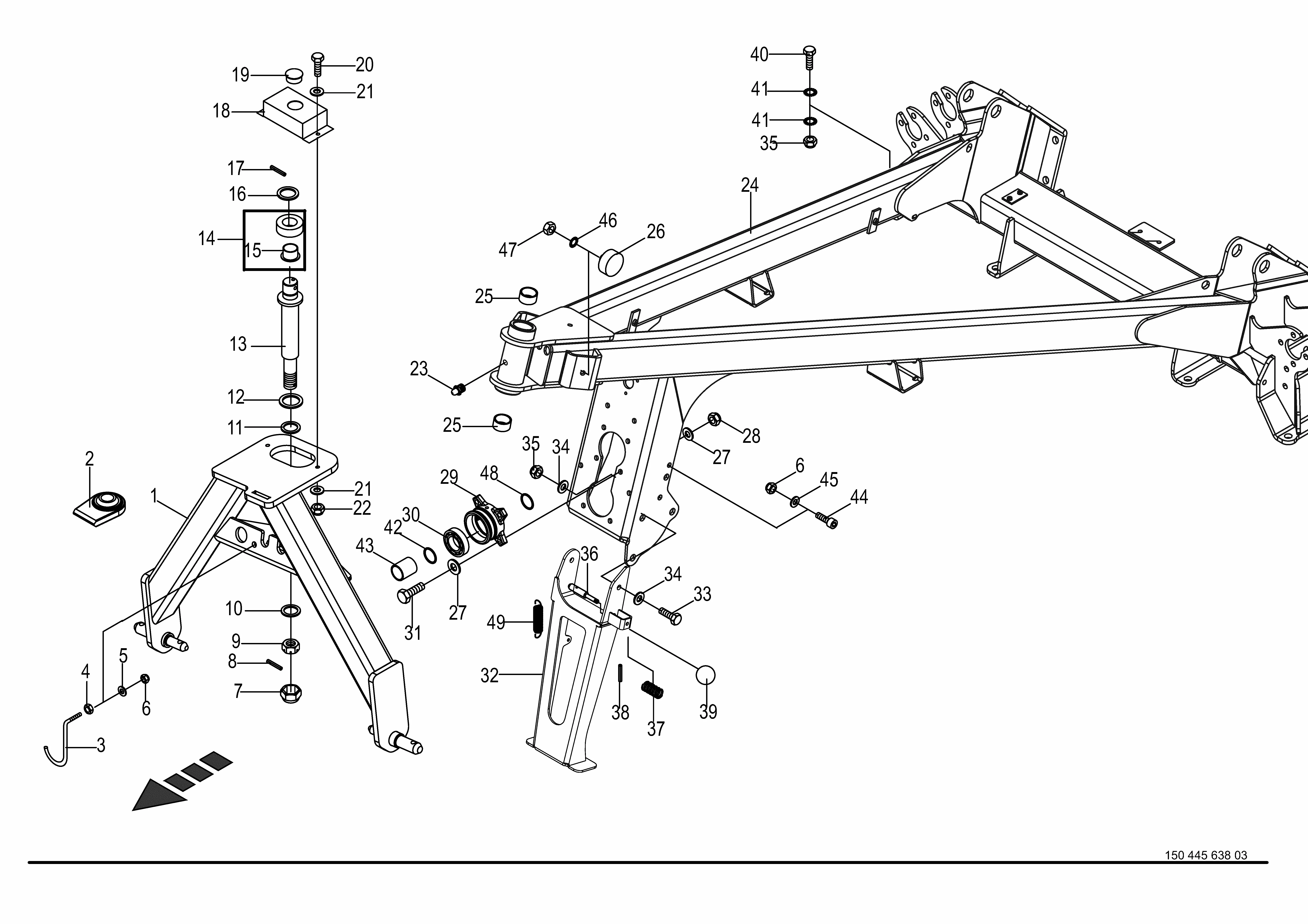 Krone KWT 10.02/10 (S/N 1021425 - 1089100) (2020 - 2022) Parts Diagrams