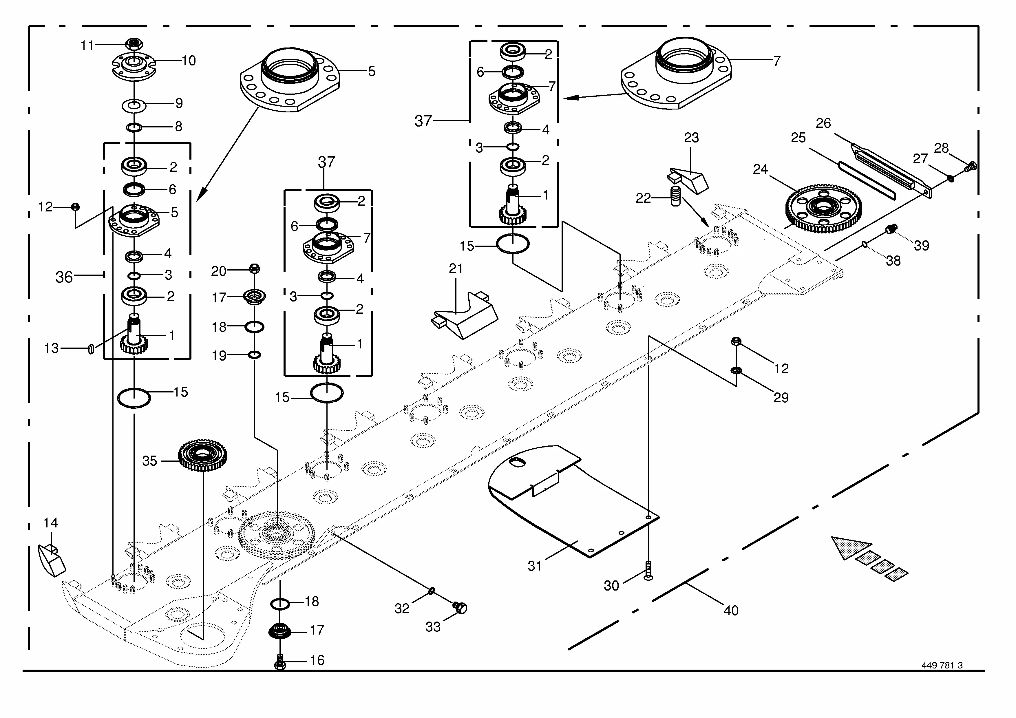 Krone BiG M II S/N 570001 - 602800 Parts Diagrams