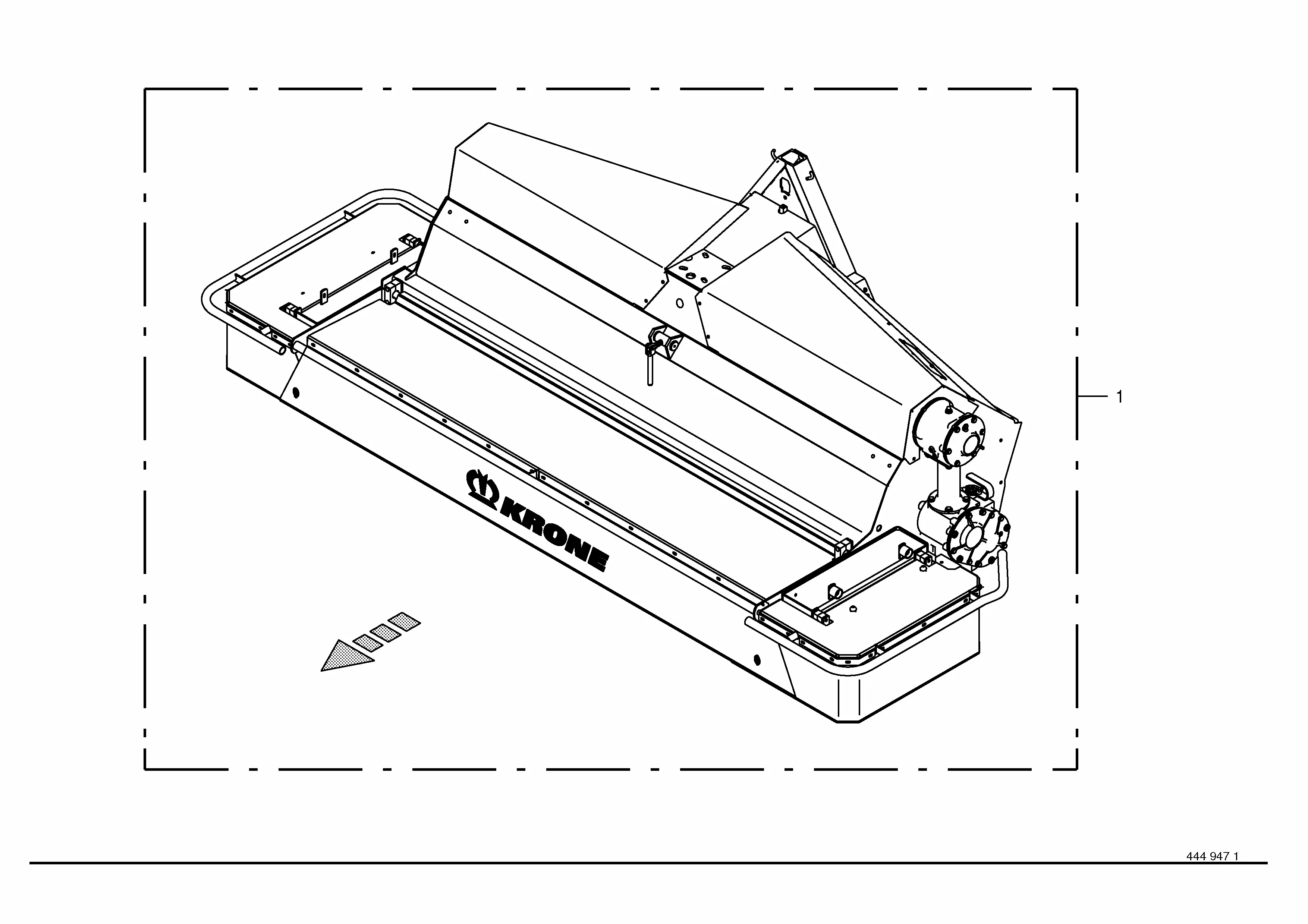 Krone BIG M 420 - CV / CRI S/N 942001 - Parts Diagrams