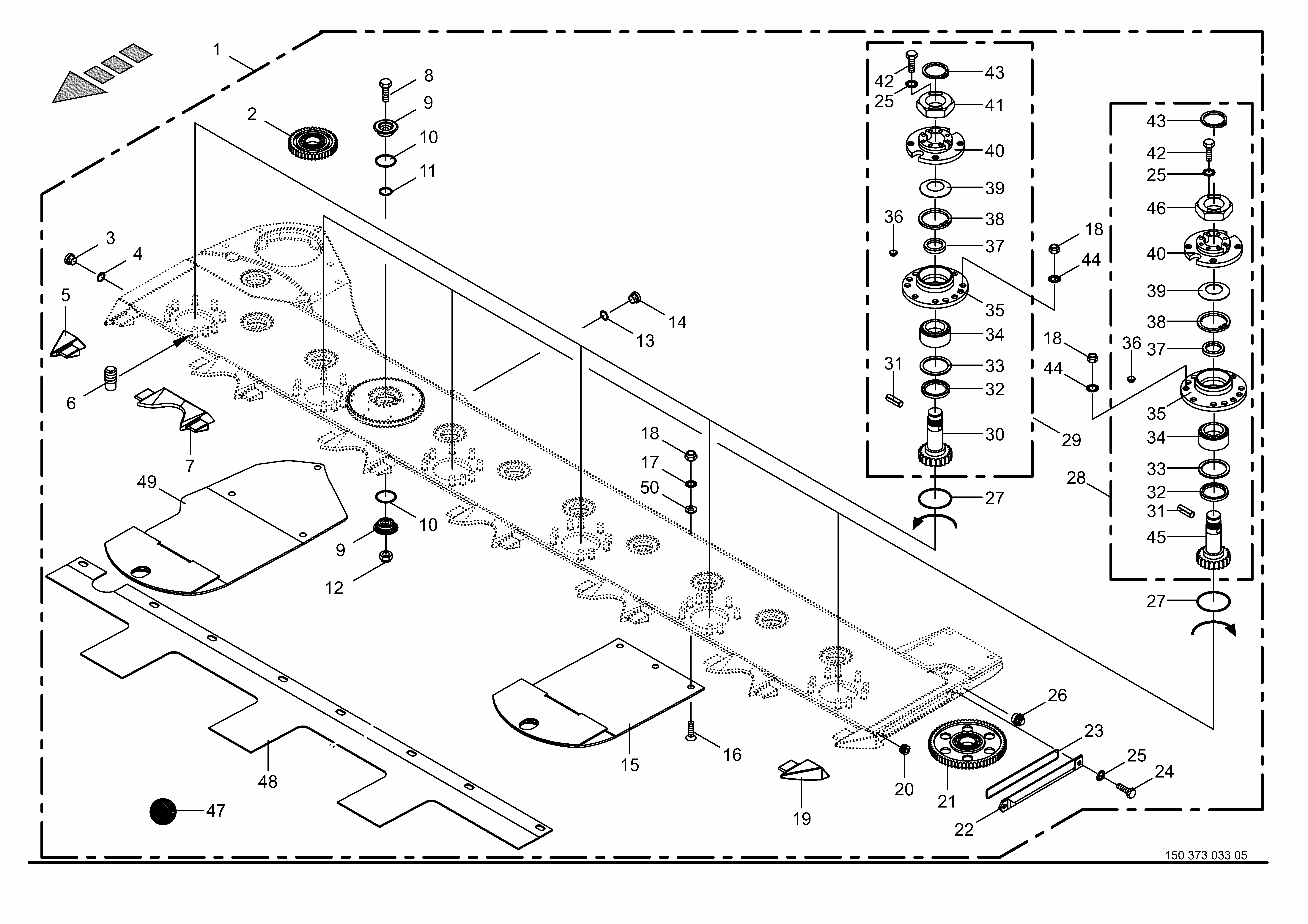 Krone BiG M 500 - CV S/N 842000 - 895000 Parts Diagrams