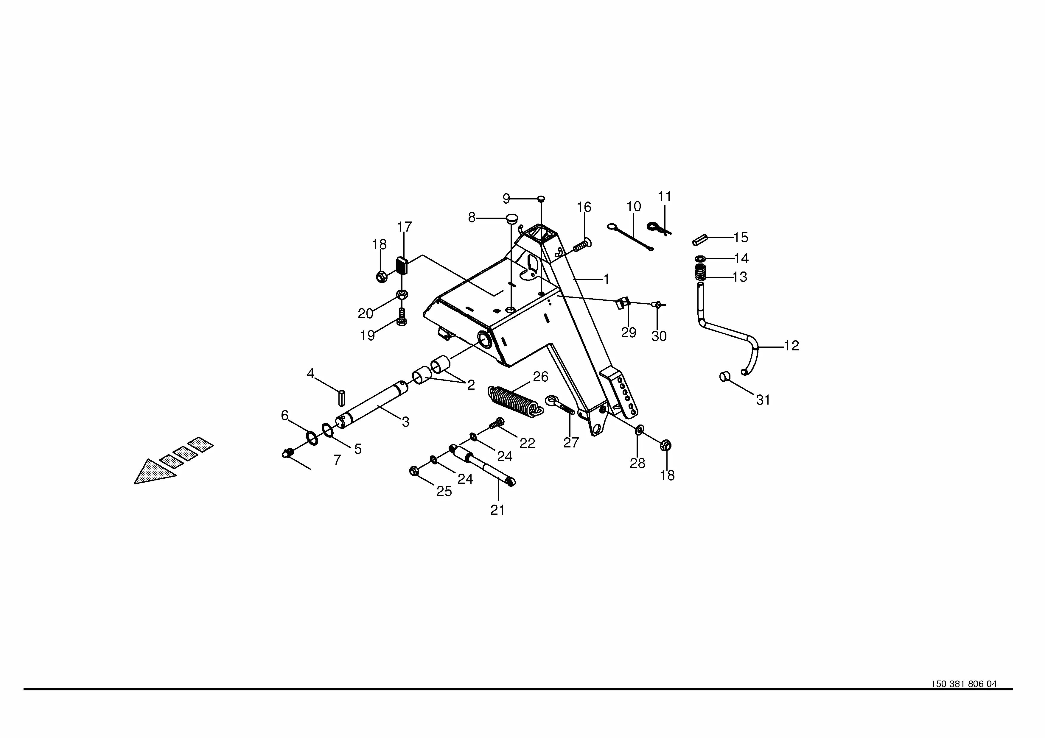 Krone EasyCut F 320 M / F 360 M S/N 930001 - Parts Diagrams