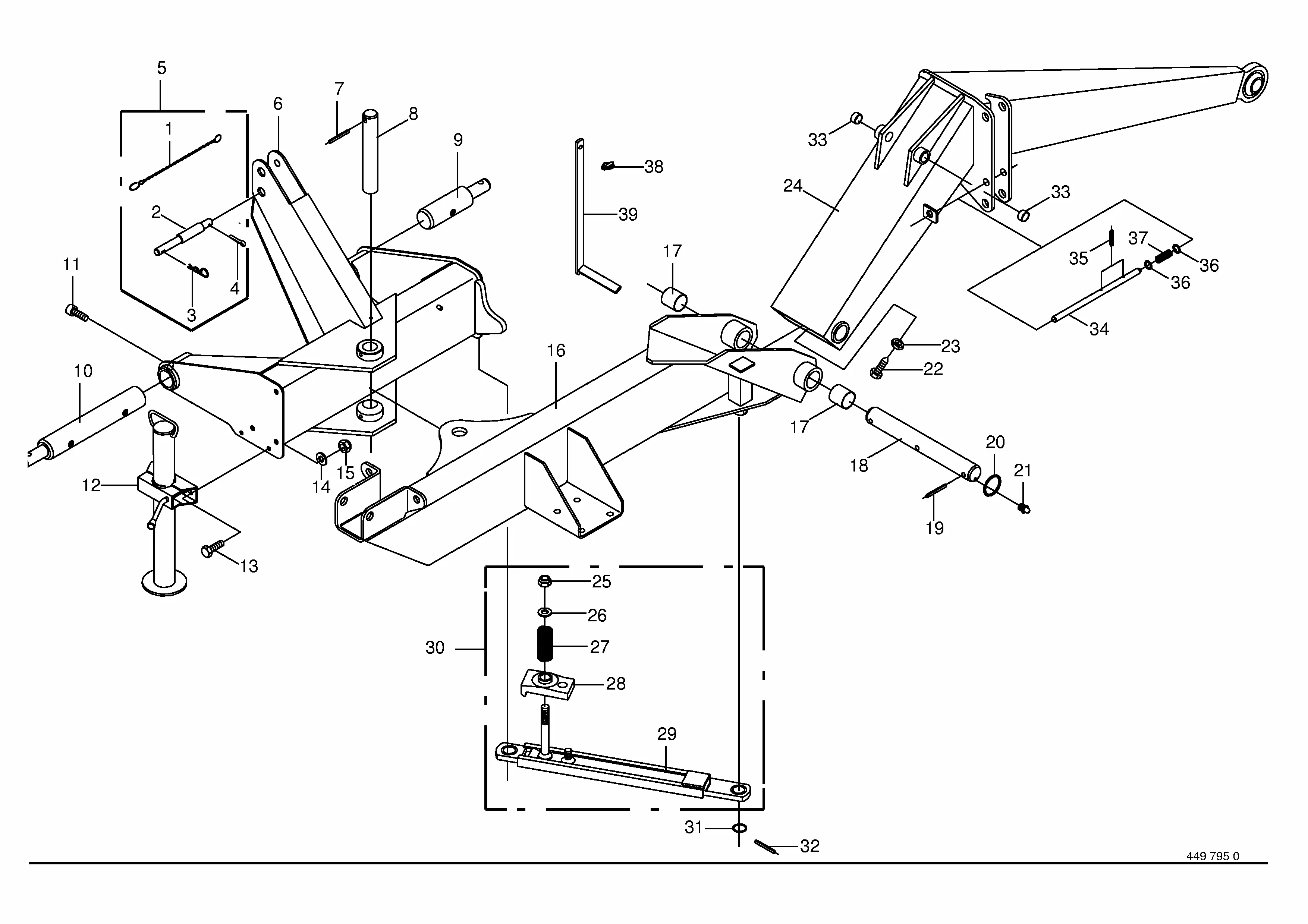 Krone EasyCut 270 CV / 320 CV S/N 475000 - 523999 Parts Diagrams