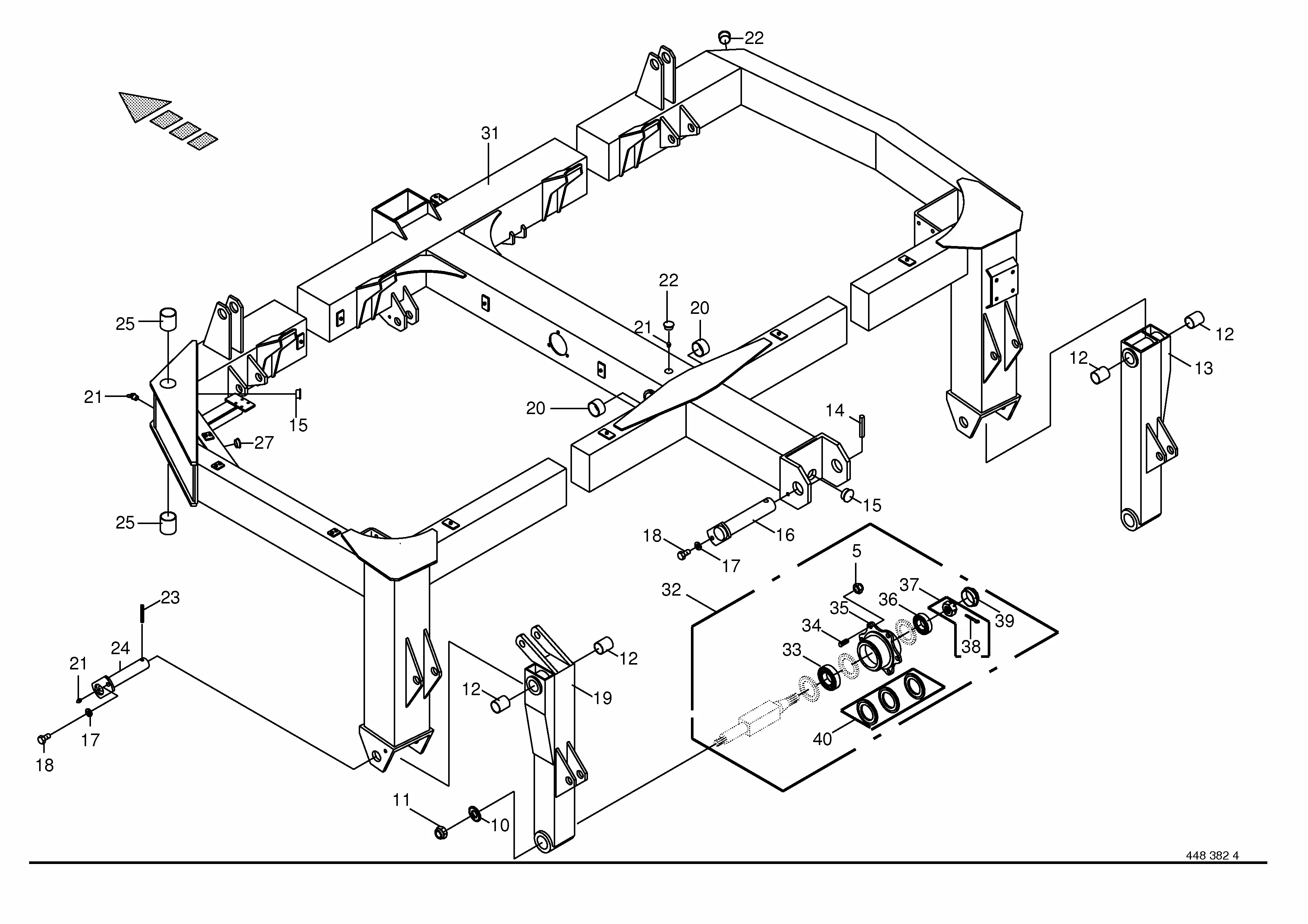Krone AMT 5000 CV S/N 761301 - 800000 Parts Diagrams