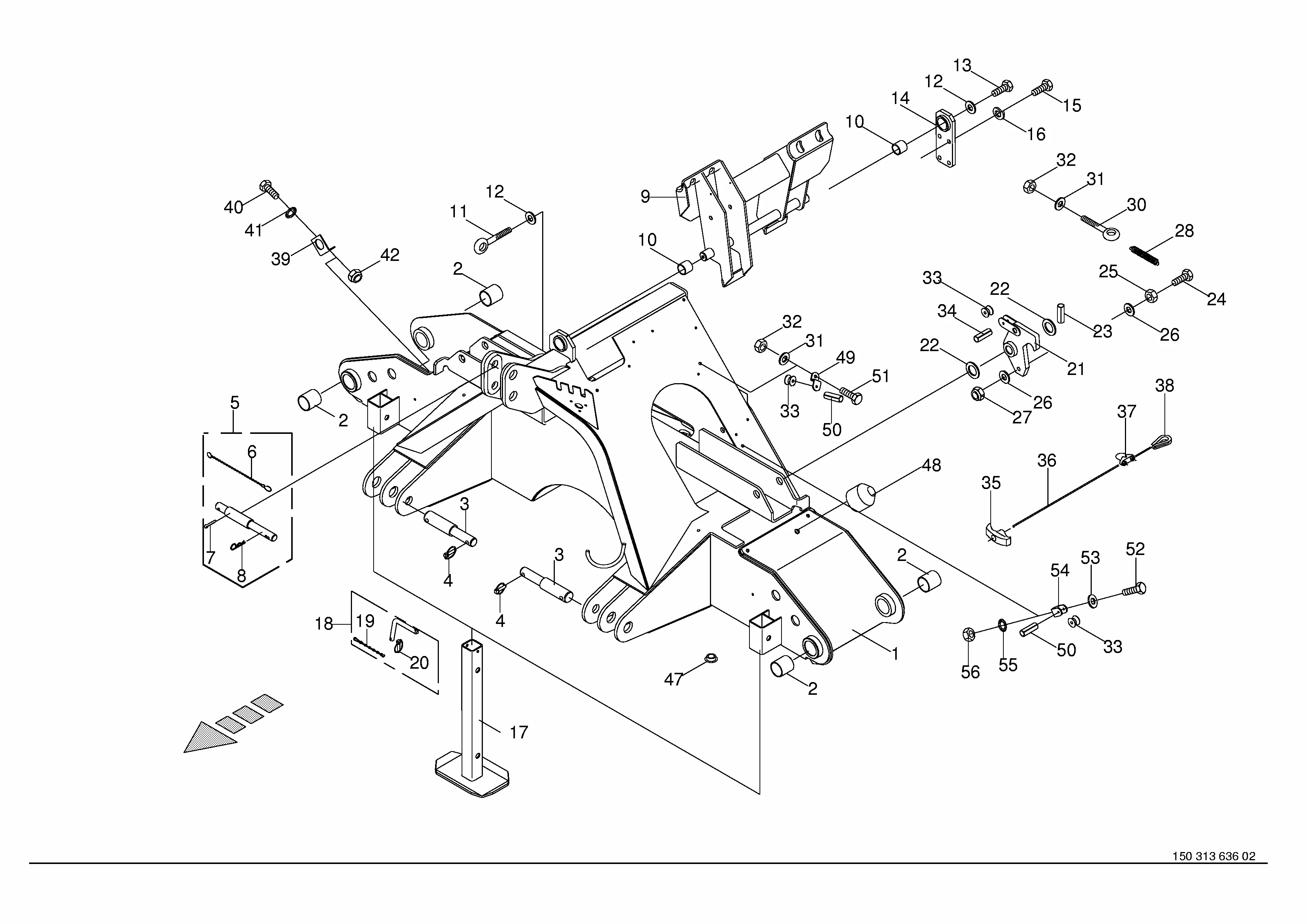 Krone EasyCut 9000 CV / 9140 CV S/N 713501 - 748000 Parts Diagrams