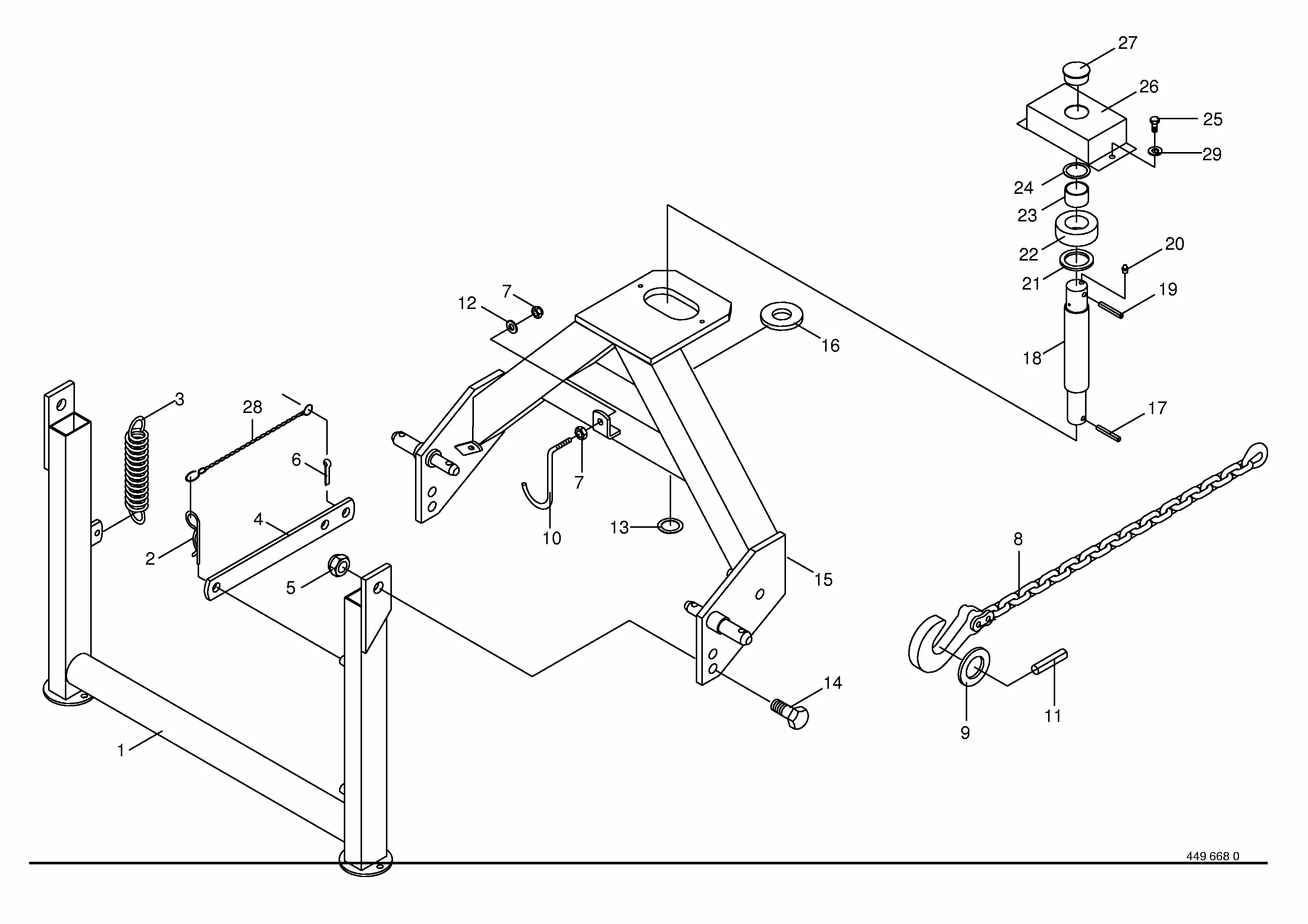 Krone KWT 7.70/6X7 / 8.50 / 8.80 / 10.50 S/N 490600 - 540099 Parts Diagrams