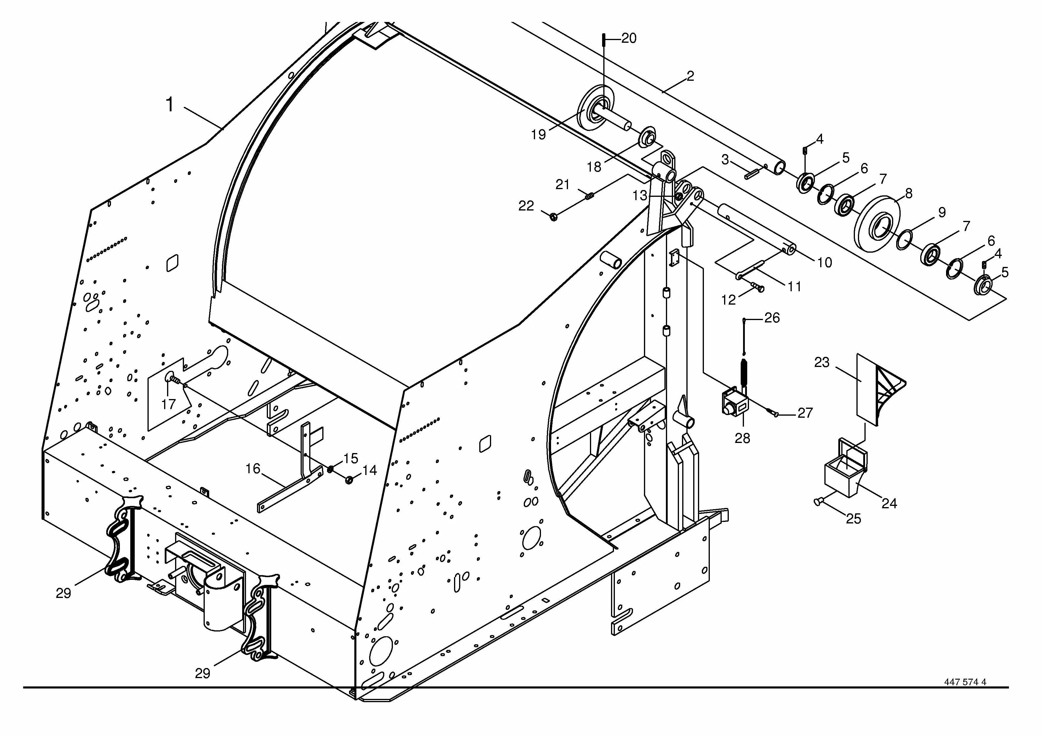 Krone KR 125 / 155 S/N 374000 - 384499 Parts Diagrams