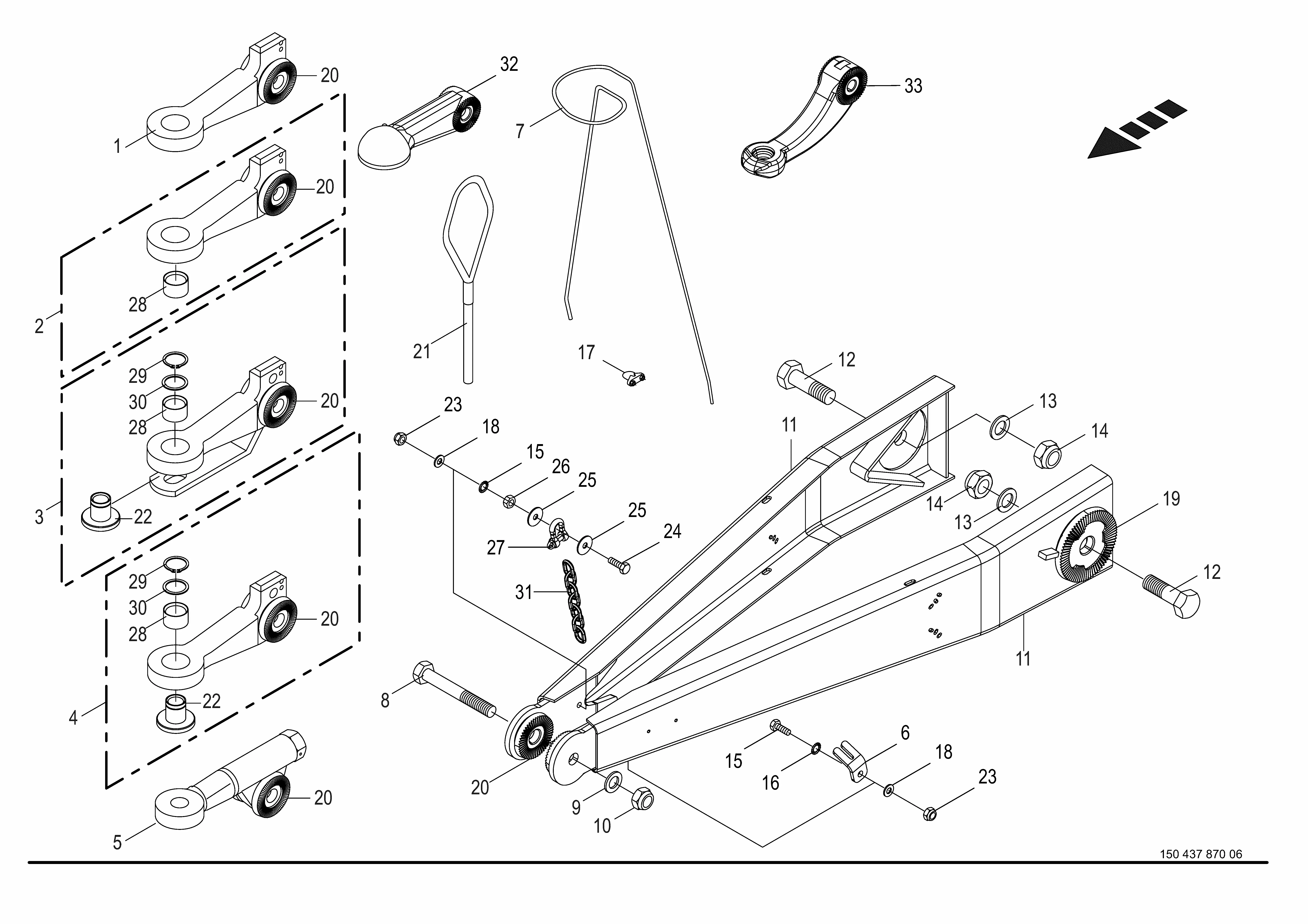 Krone Round Pack 1550 S/N 906001 - 910000 Parts Diagrams
